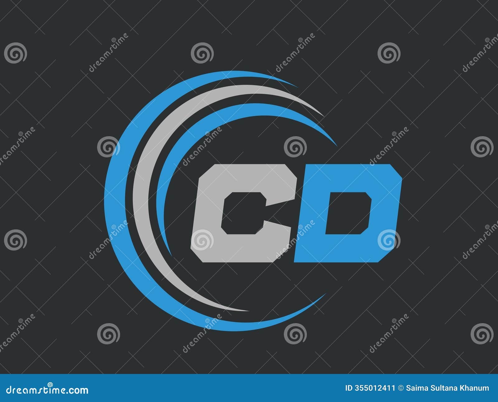 Abstract Letter CD Logo Design. CD Initial Logo Design Monogram for ...