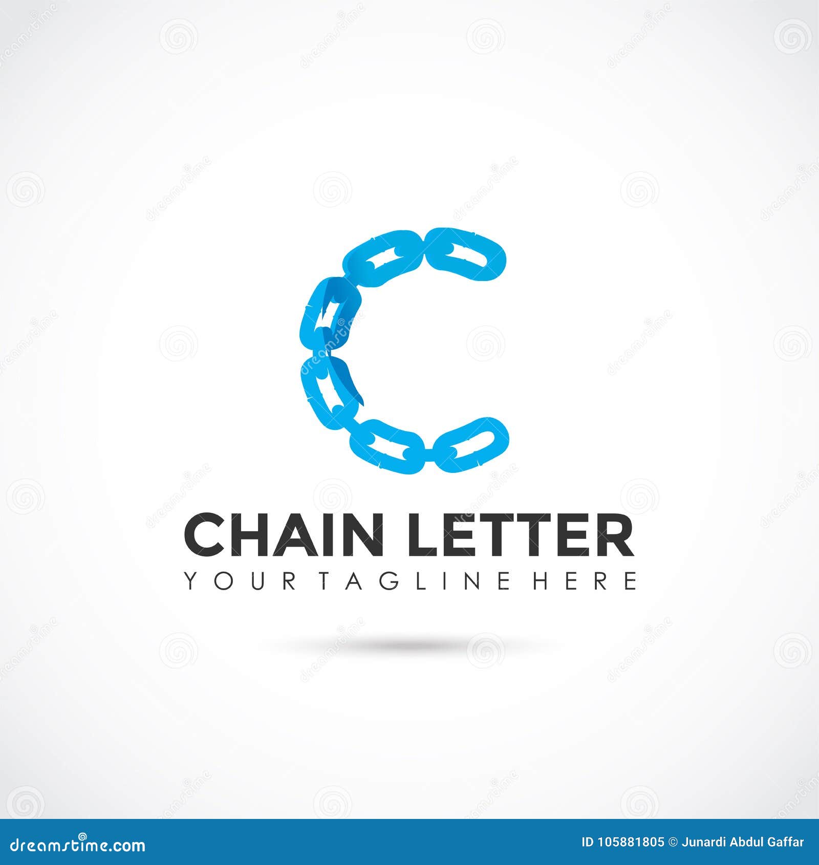 Abstract Letter Chain Logo Design. Vector Illustrator Eps.10 Stock ...