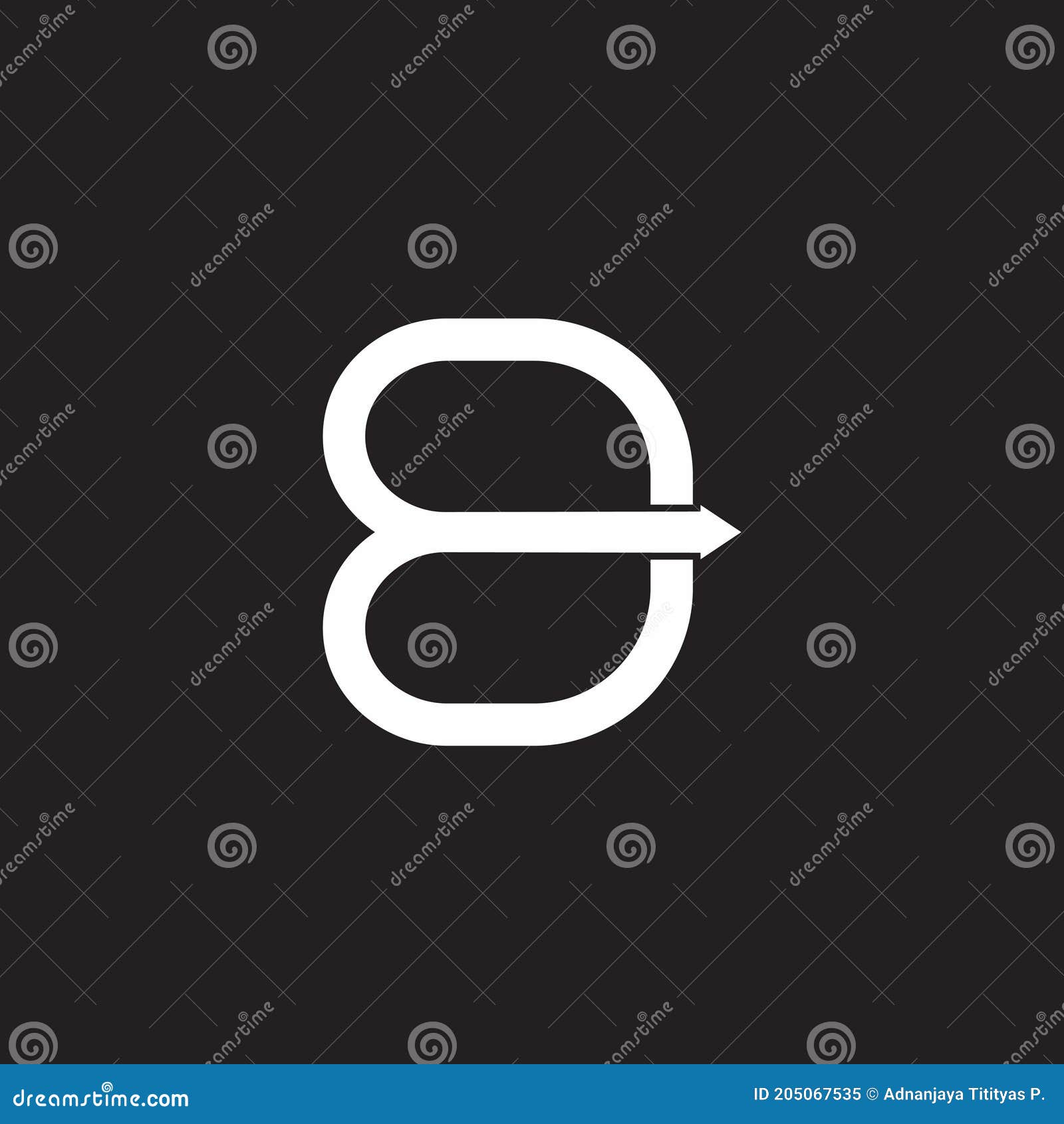 Abstract Letter D Motion Arrow Geometric Loop Logo Vector Stock Vector ...