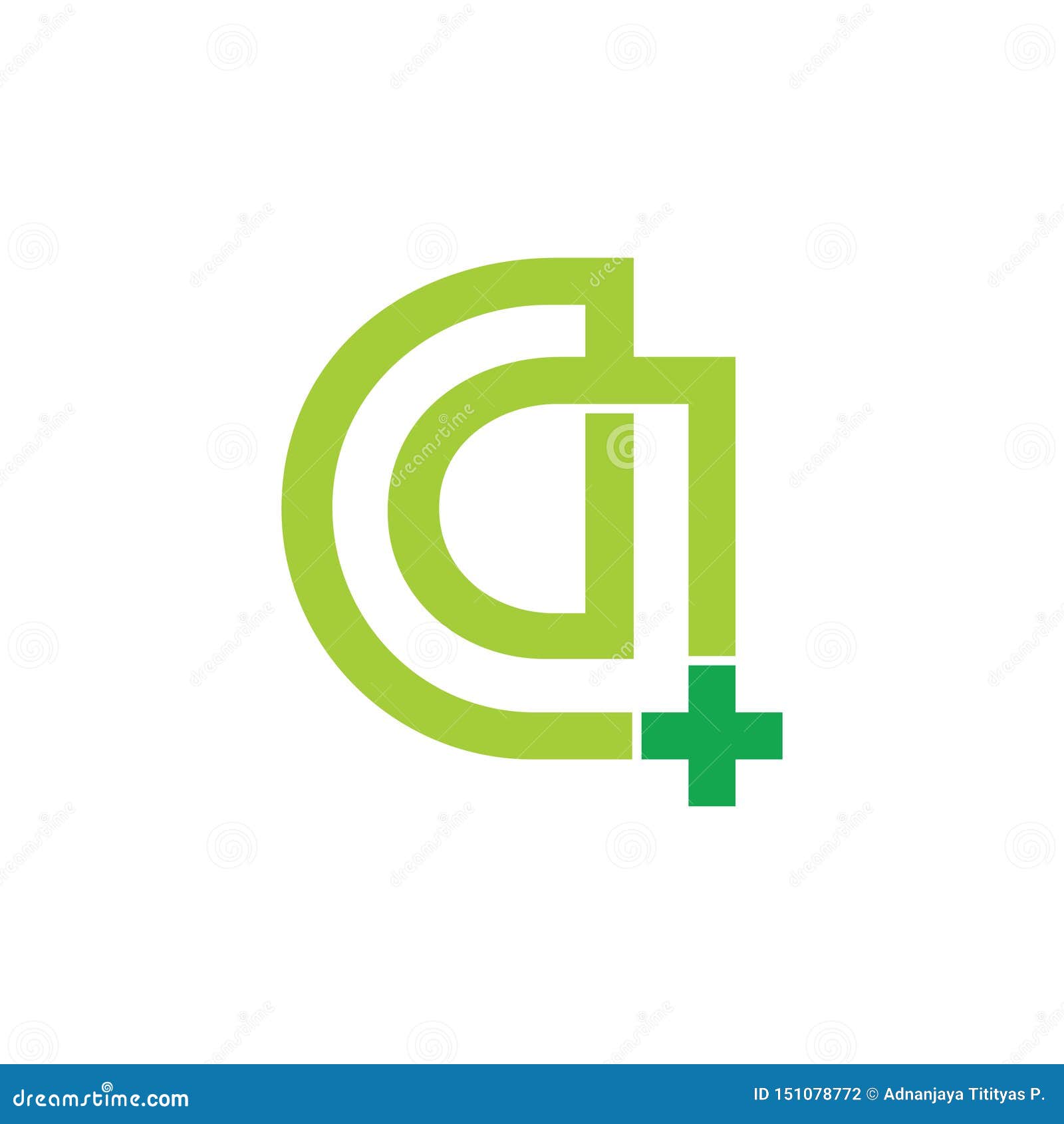 Abstract Letter D Plus Medical Doctor Logo Vector Stock Vector ...