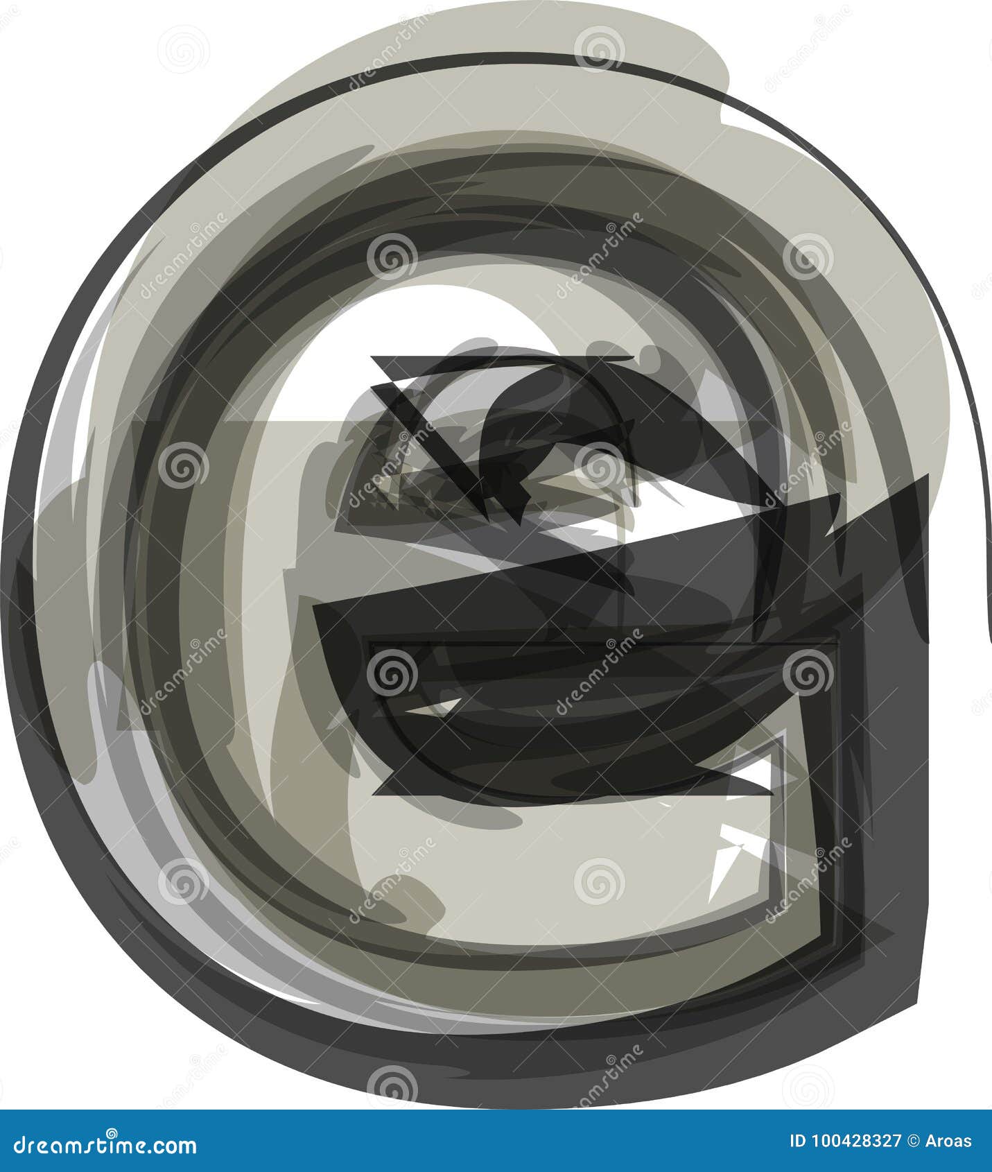 Abstract Letter e stock vector. Illustration of scrapbook - 100428327