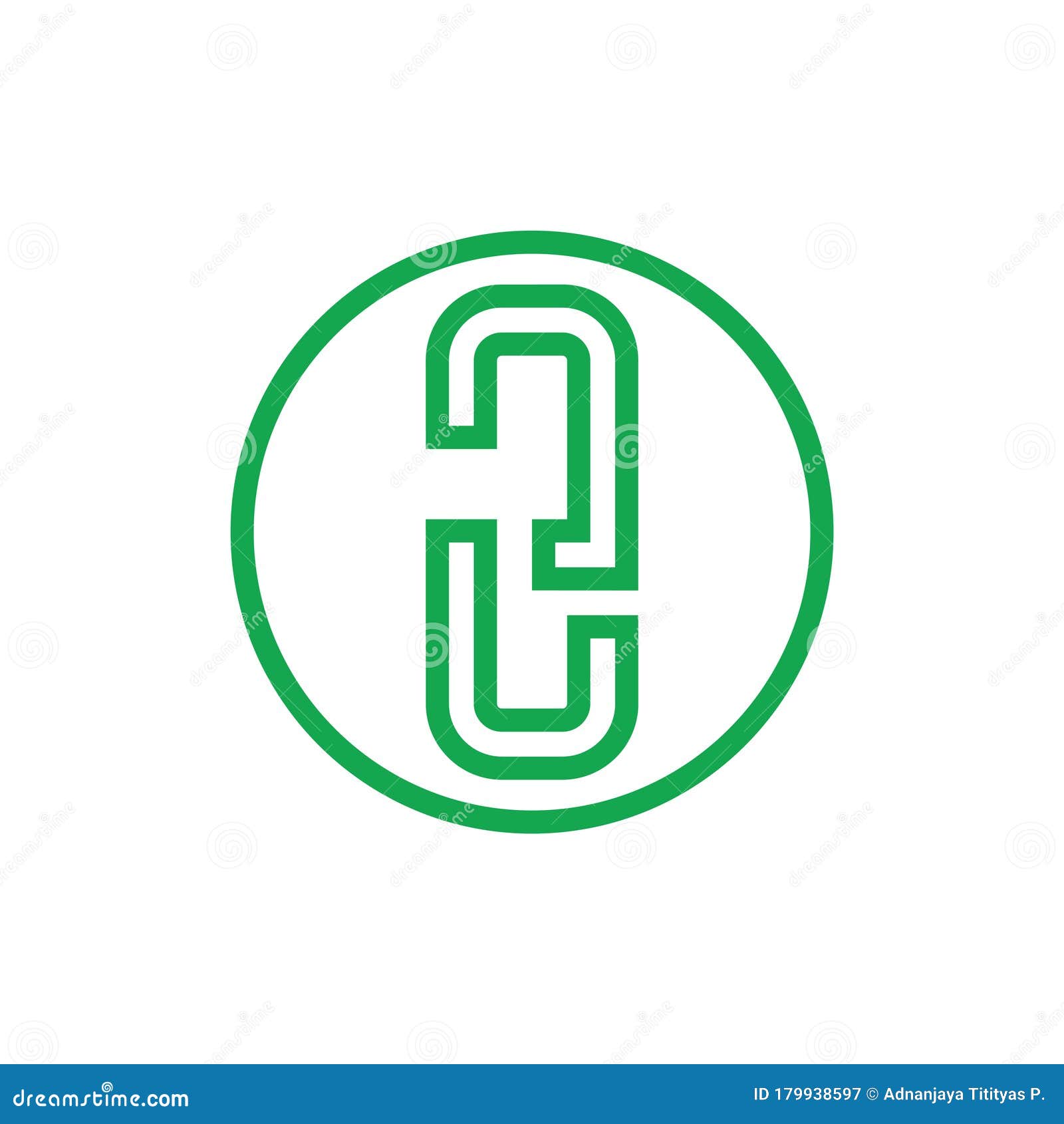 Abstract Letter 2e Geometric Line Logo Vector Stock Vector ...