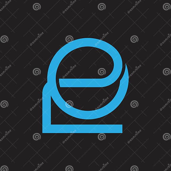 Abstract Letter 2e Lines Art Logo Vector Stock Vector - Illustration of ...