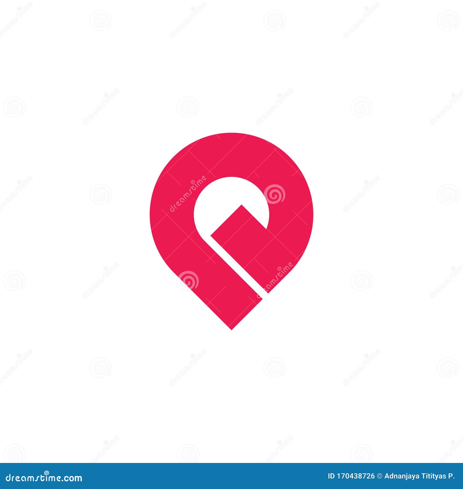 Abstract Letter E Pin Location Symbol Logo Vector Stock Vector ...