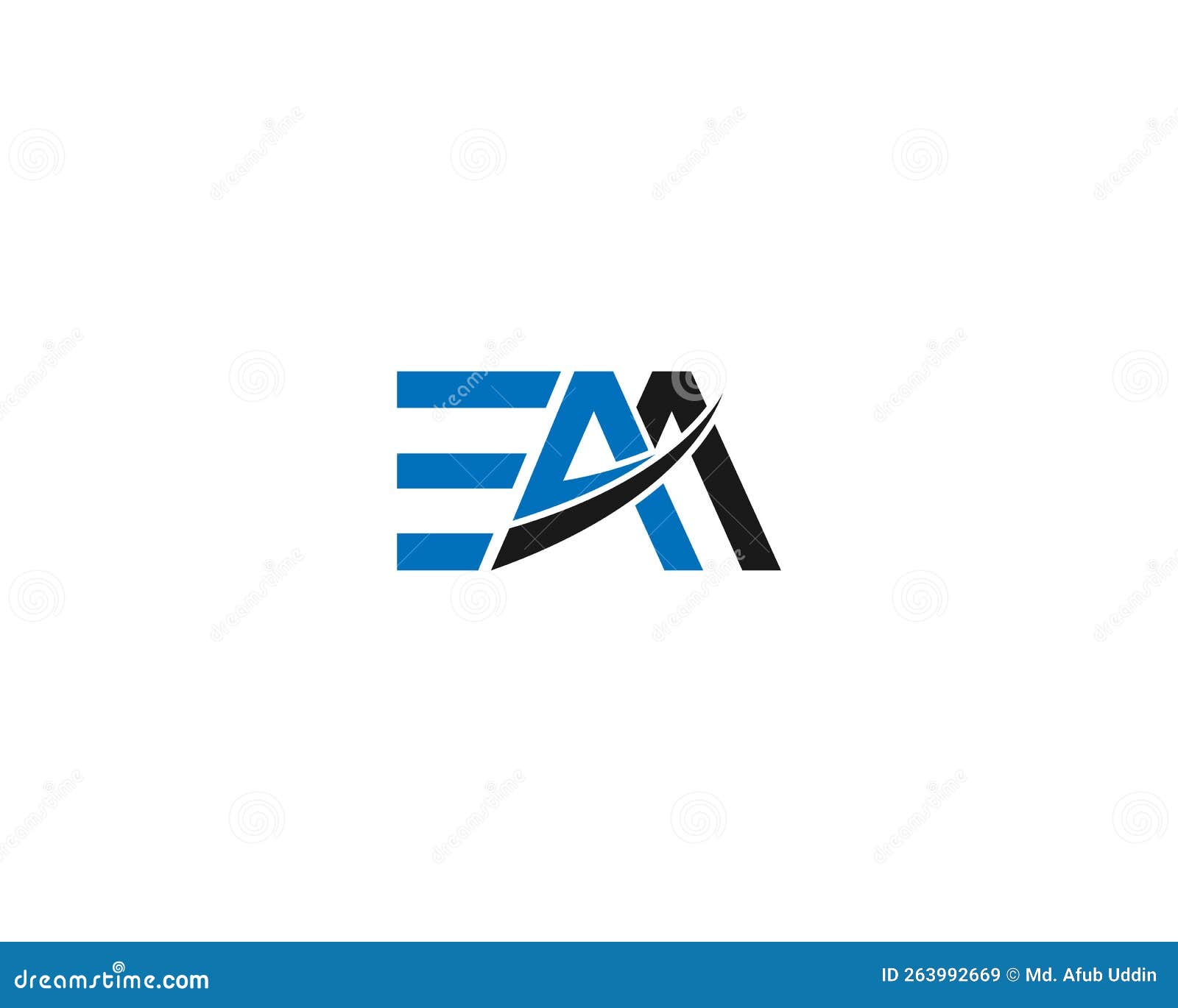 Abstract Letter EAA Logotype Modern Logo Cartoon Vector | CartoonDealer ...