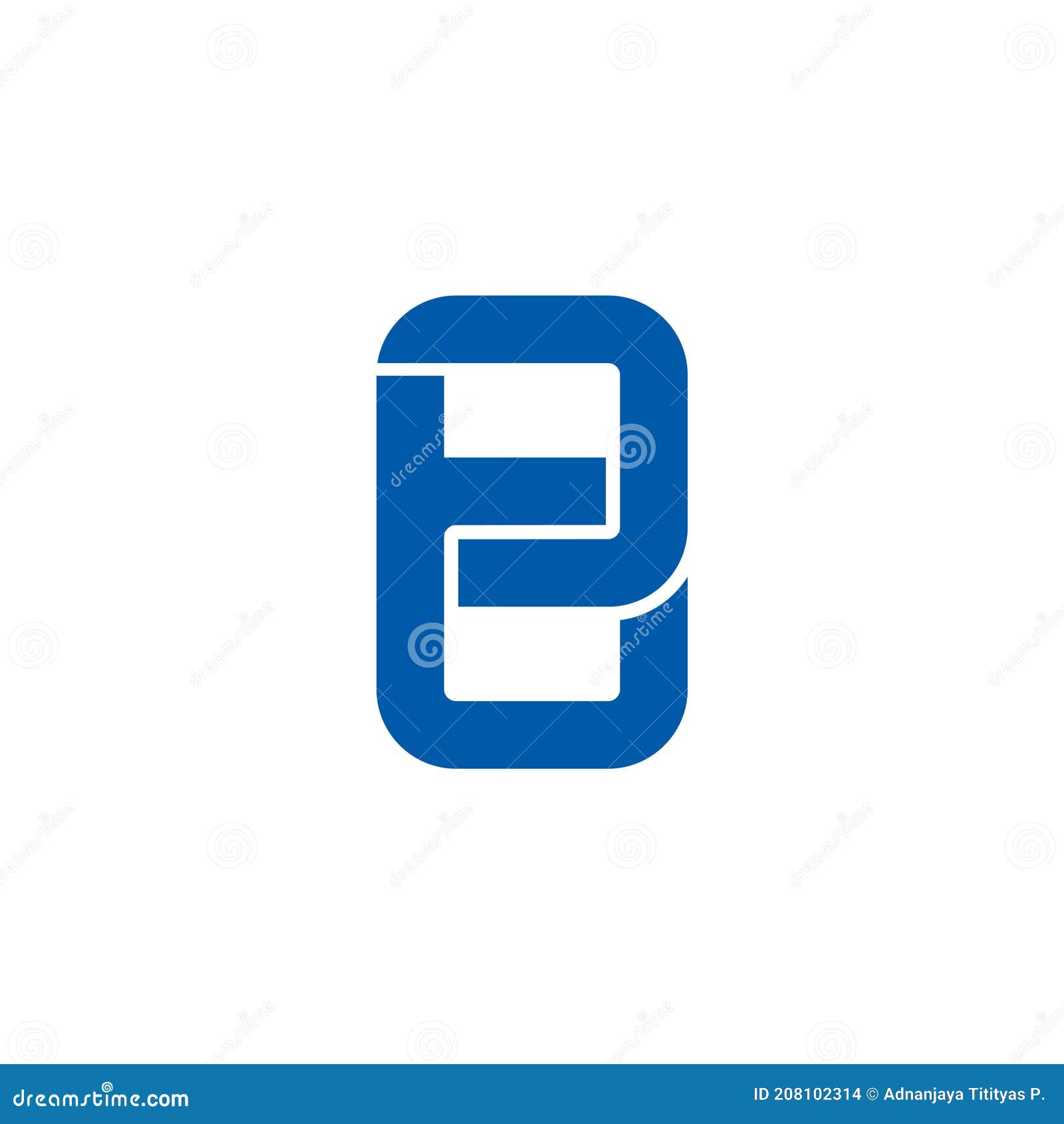 Abstract Letter Et Simple Linked Geometric Flat Logo Vector Stock ...