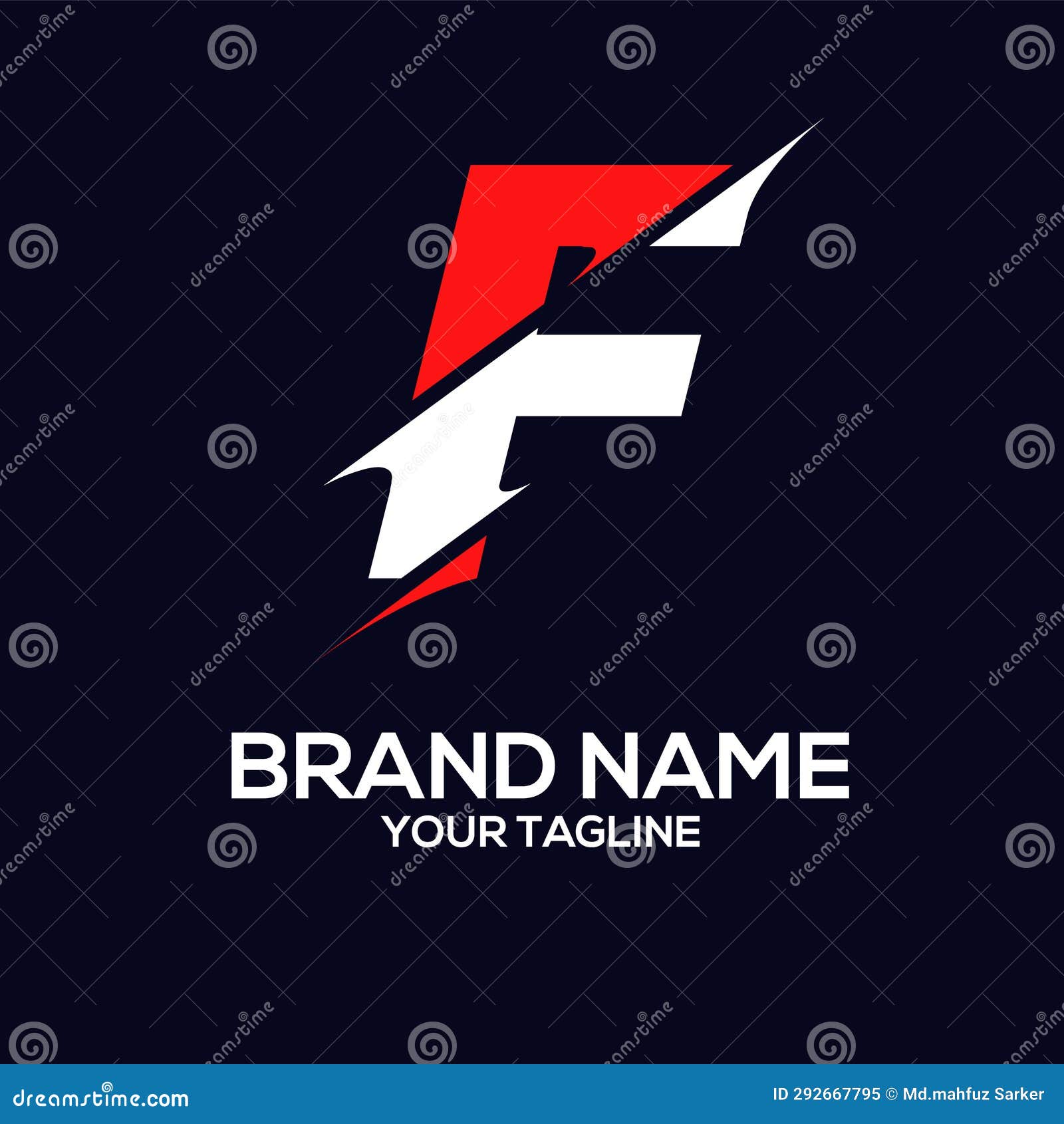 Abstract Letter F Logo Design Stock Vector - Illustration of jewelery ...