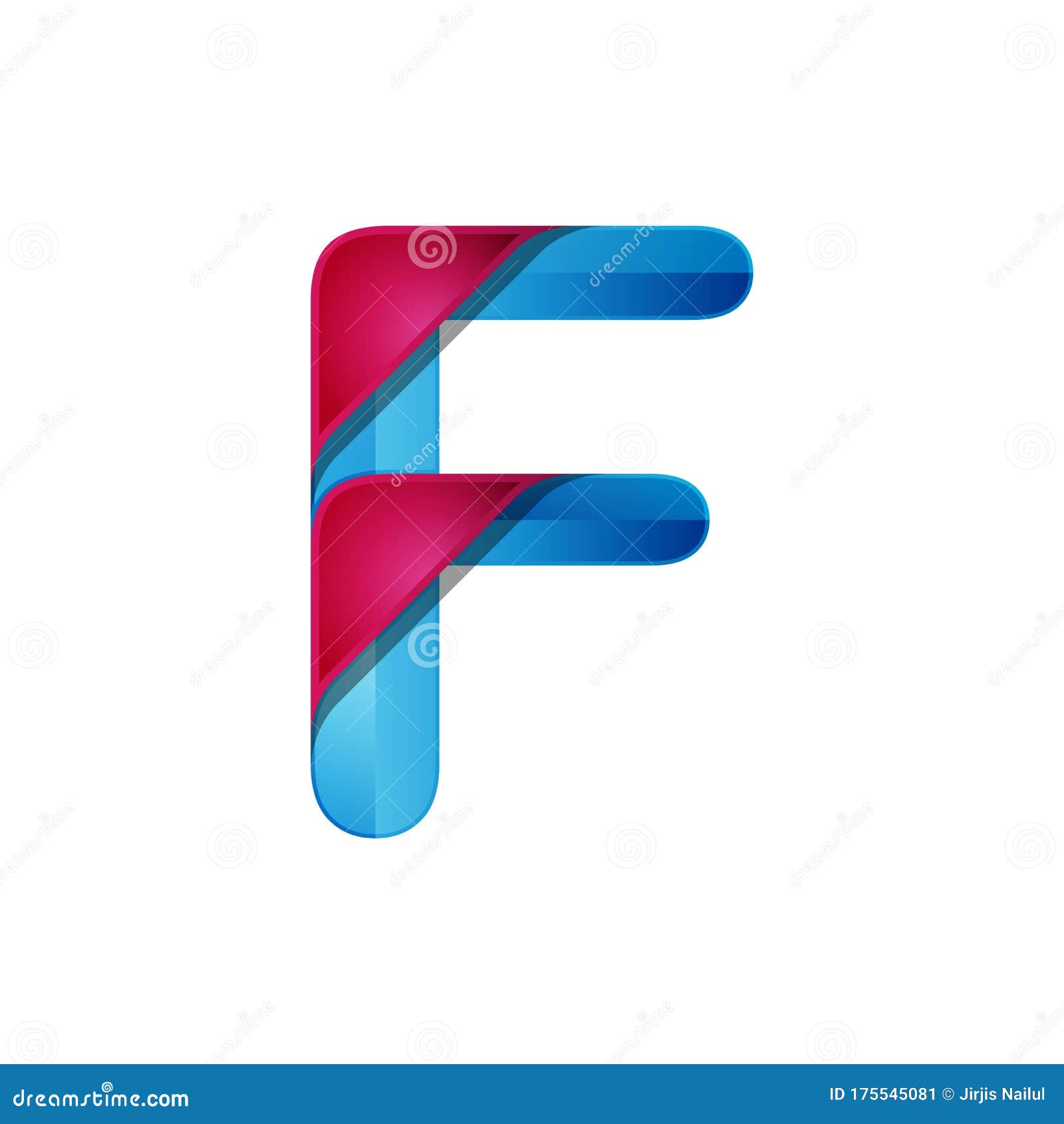 Abstract Letter F Logo Design Stock Vector - Illustration of emblem ...