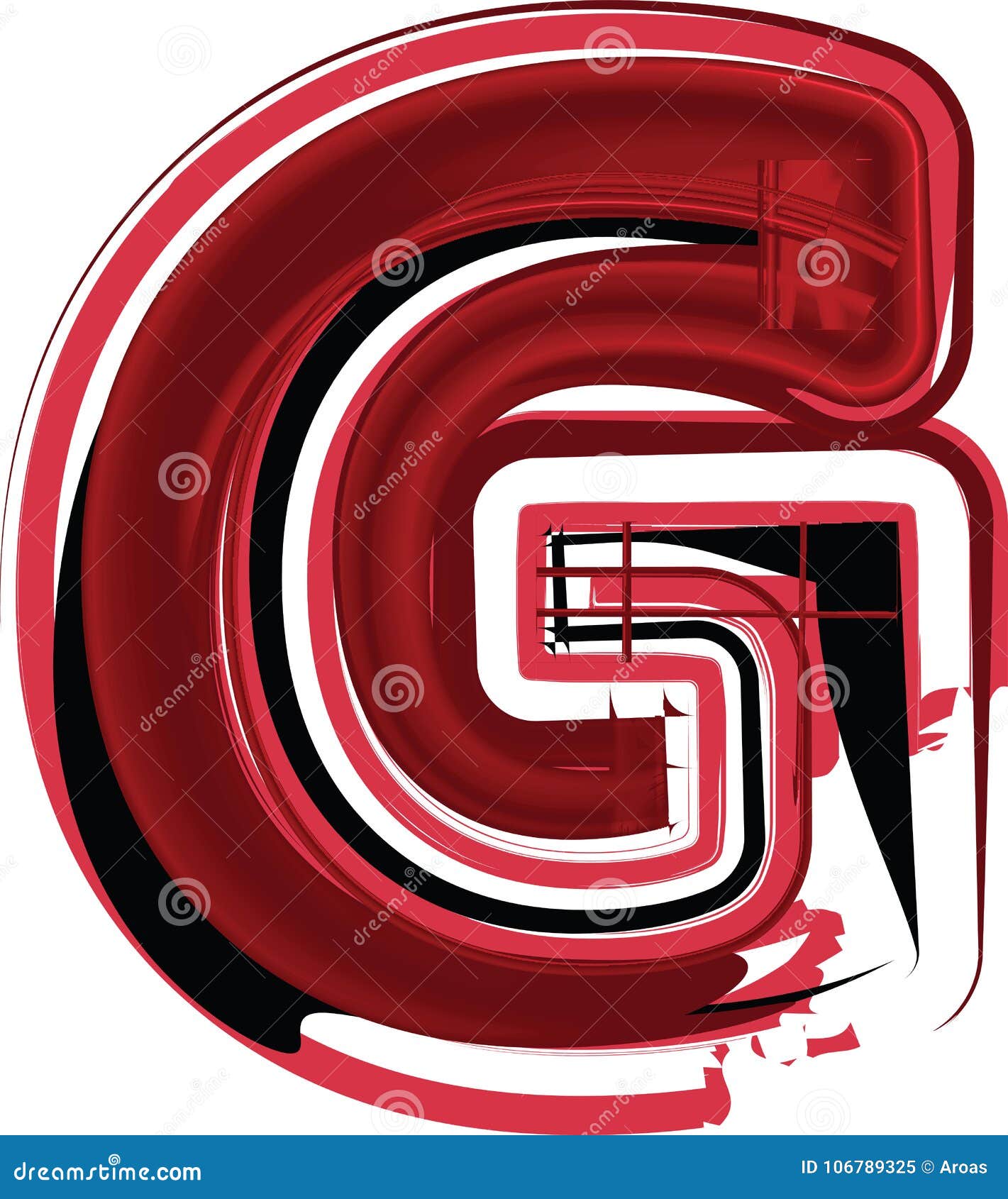 Abstract Letter G stock vector. Illustration of design - 106789325