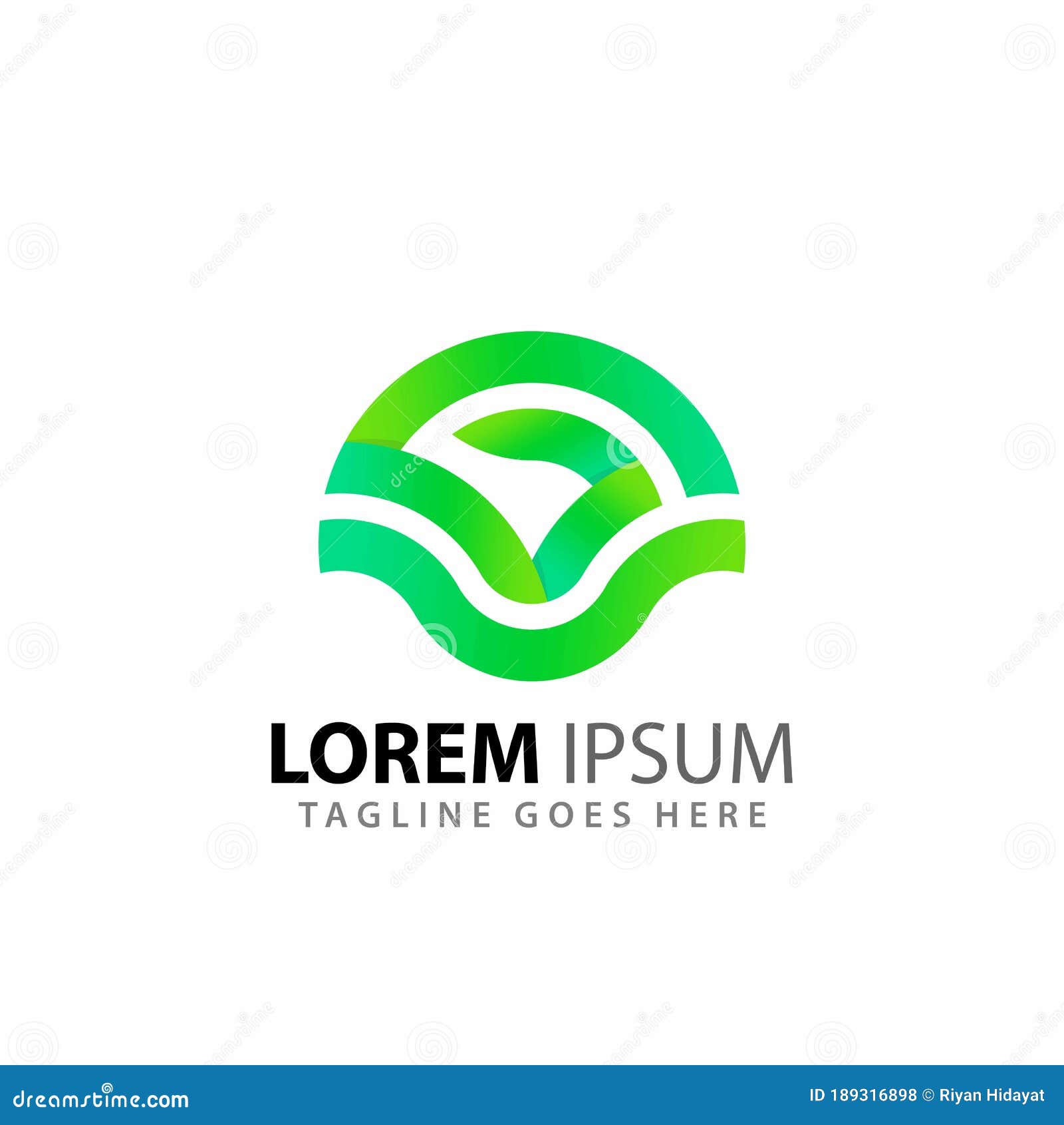Abstract Letter G Green Leaf Company Modern Logos Design Vector