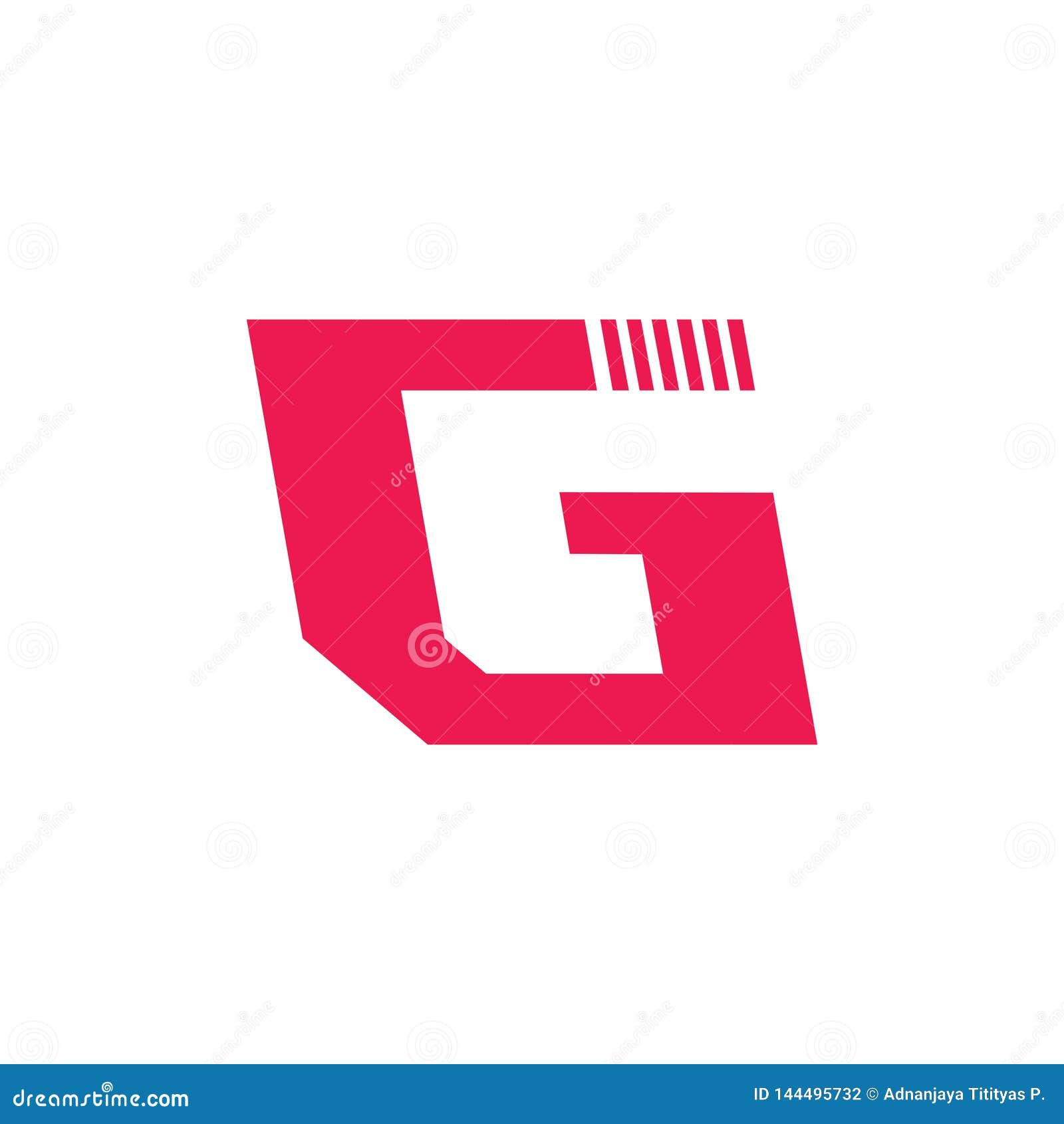 Abstract Letter G Simple Geometric Logo Stock Vector - Illustration of ...