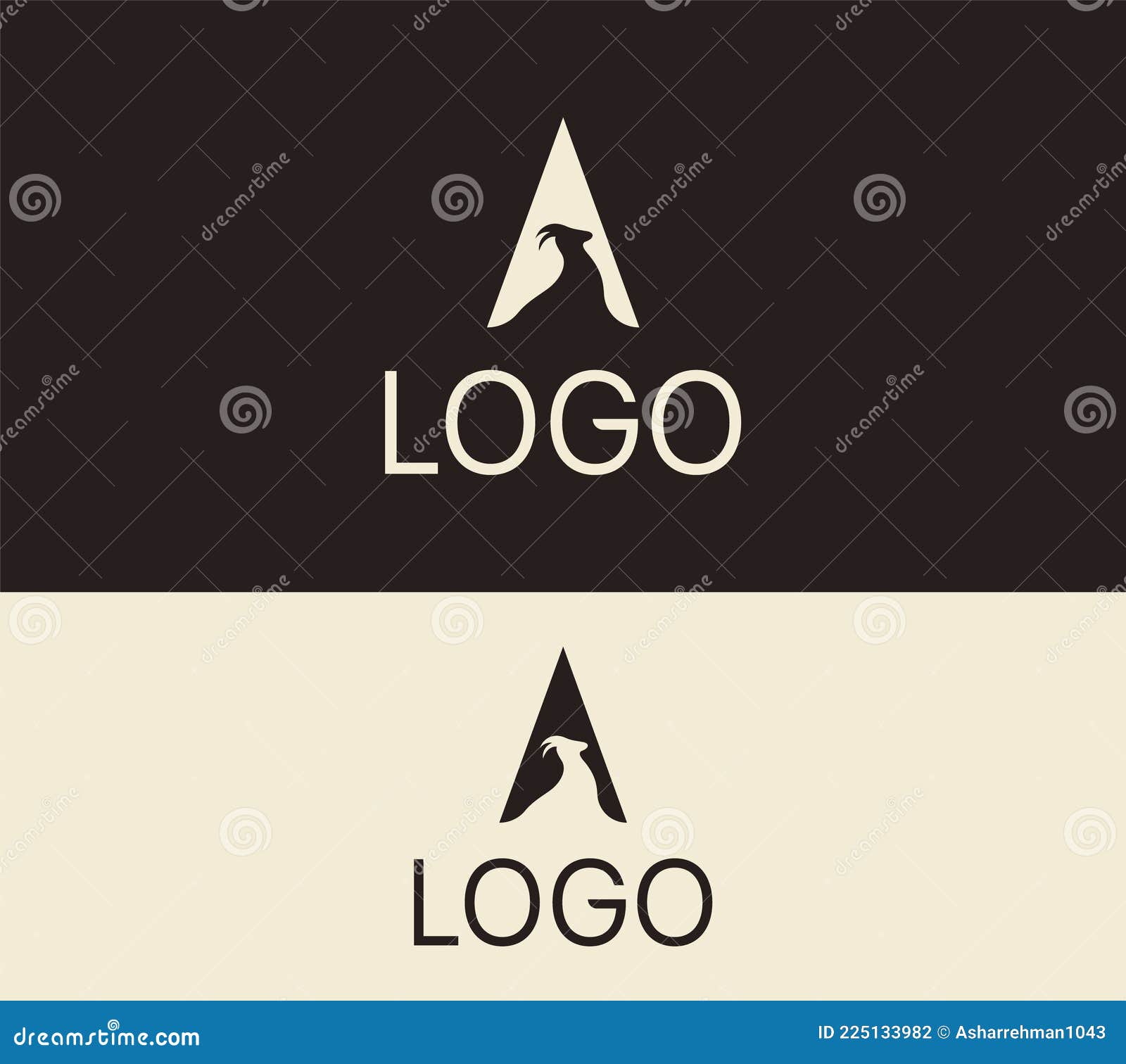 Abstract Letter a Goat Logo Design Stock Vector - Illustration of farm ...