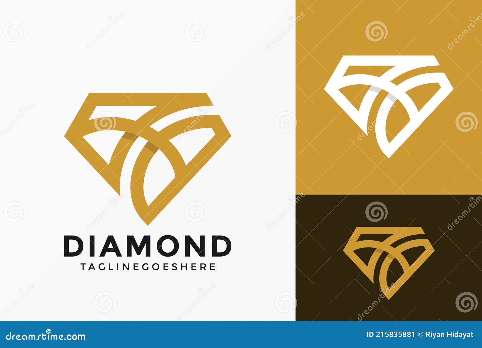 Abstract Letter H Diamond Crystal Logo Vector Design. Abstract Emblem ...