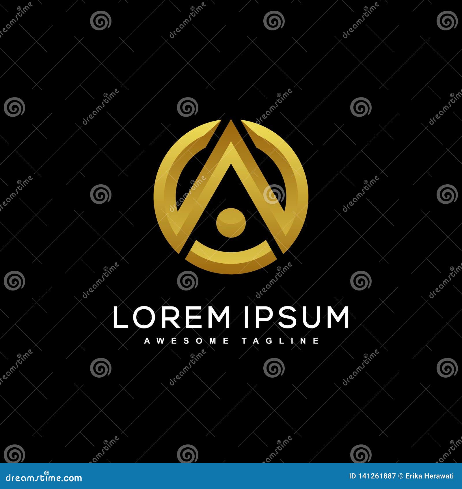 Abstract Letter a Illustration Vector Design Template Stock Vector ...