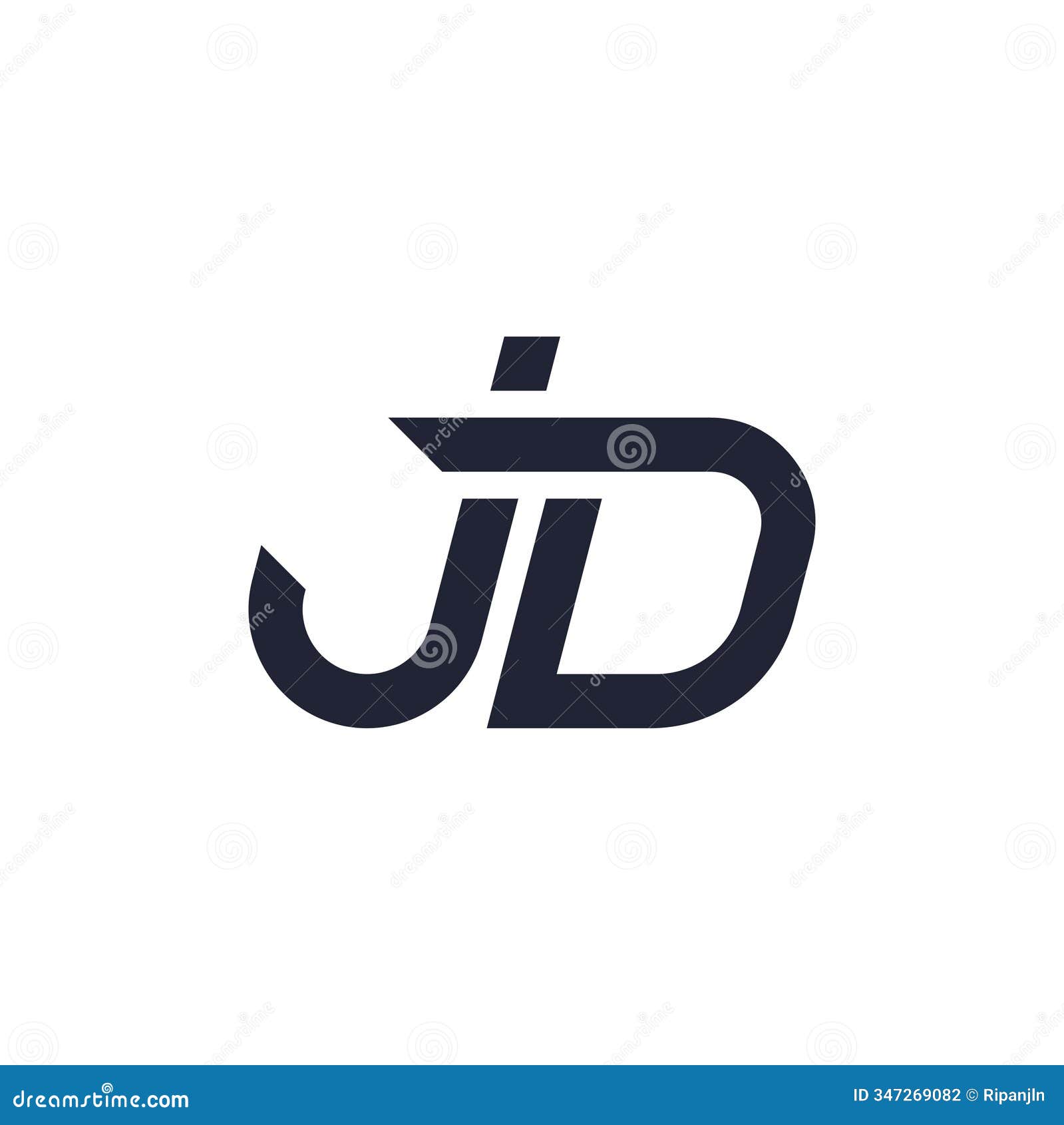Abstract Letter JD Logo Design Inspiration Stock Illustration ...