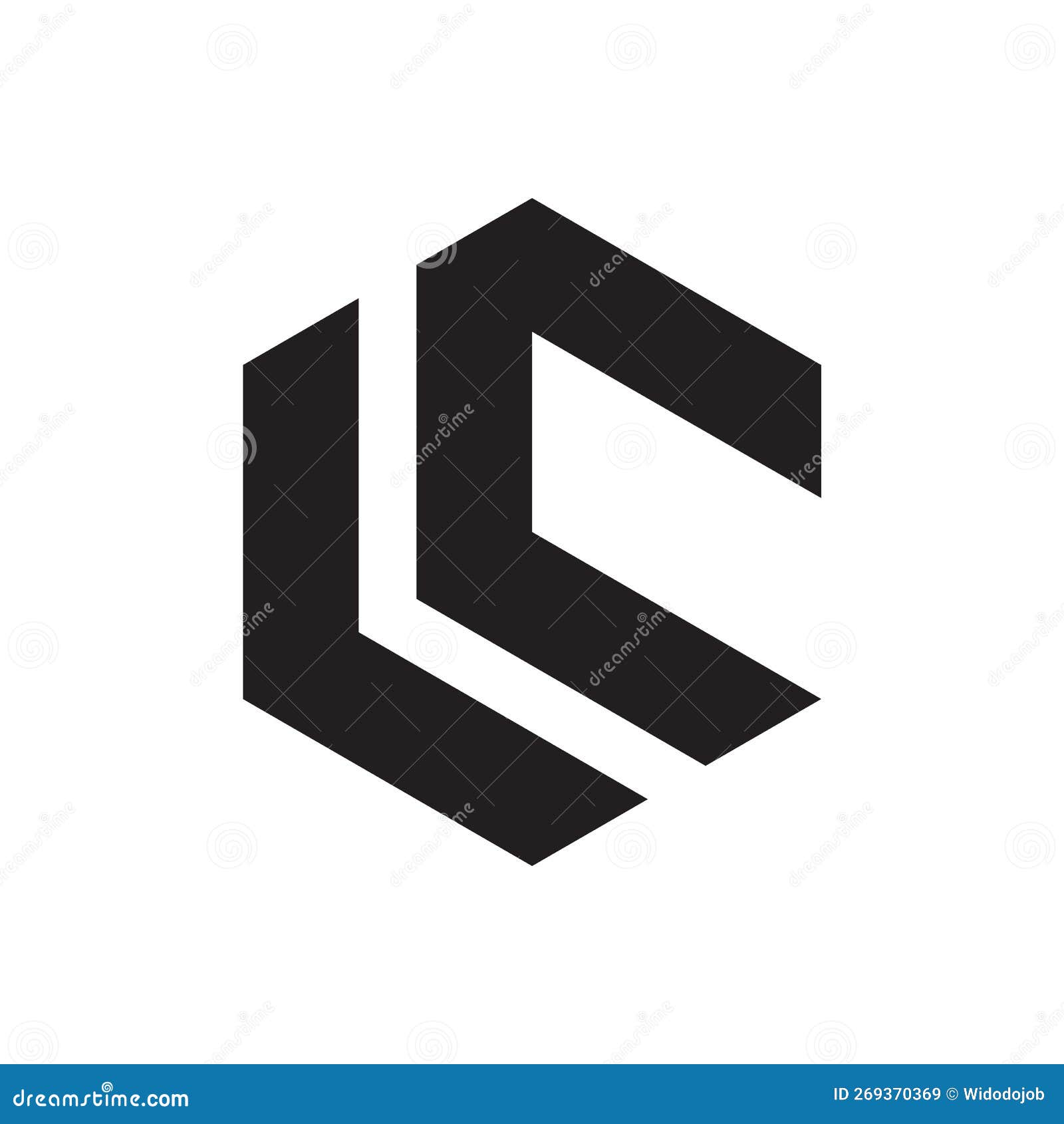 Abstract Letter LC Logo Design Vector Stock Vector - Illustration of ...