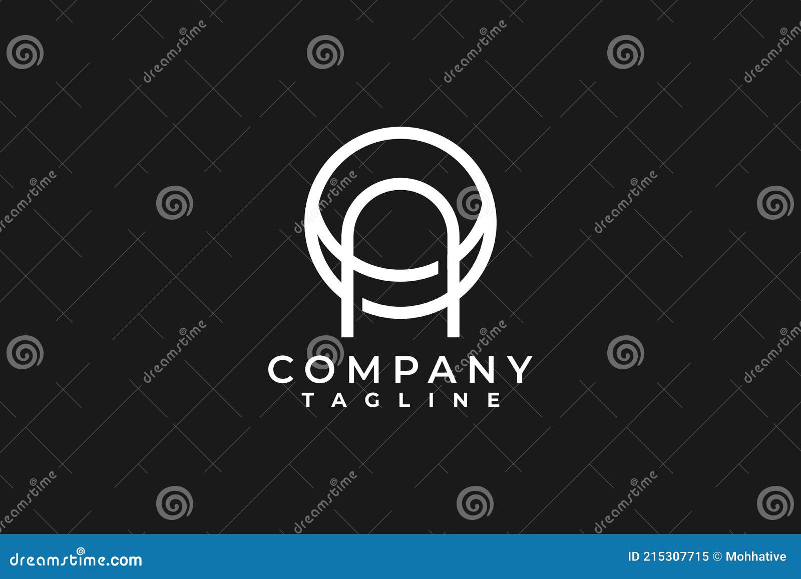 Abstract Letter a with a Line Art Style. Isolated Letter Logo Stock ...