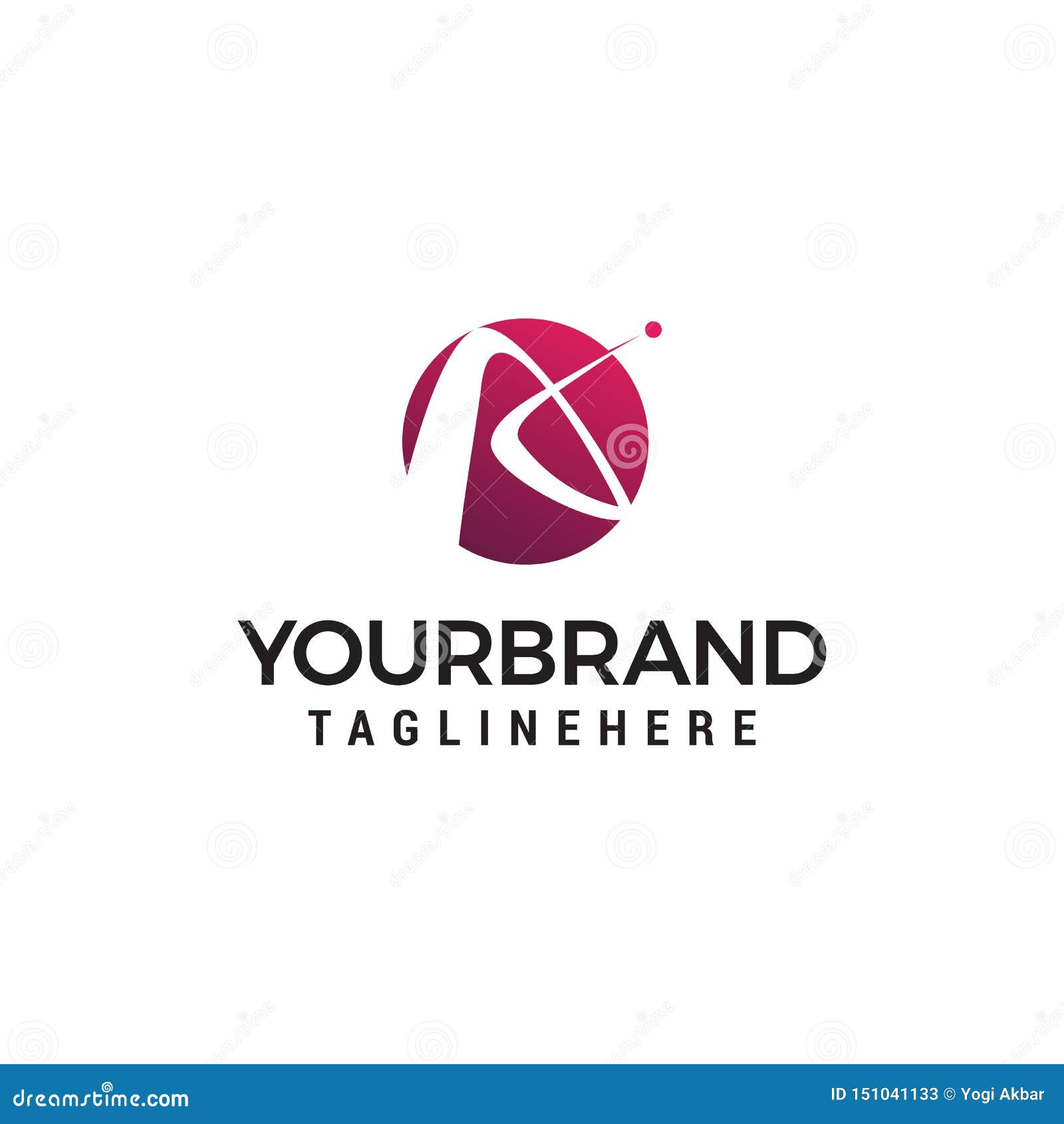 Abstract Letter a Logo Design Concept Template Stock Vector ...