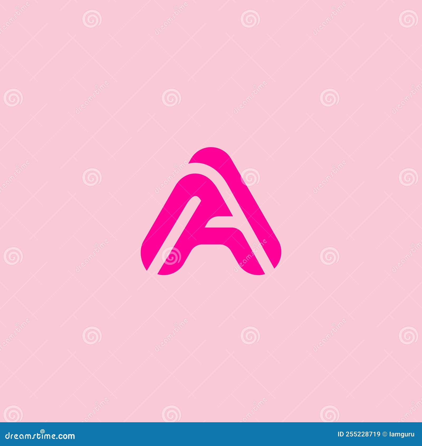 Abstract Letter a Logo Design Template. Creative Linear Vector Monogram ...