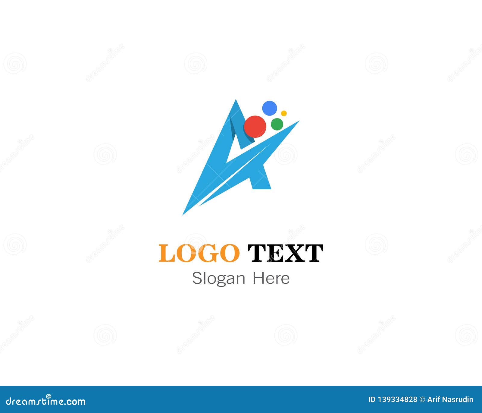 Abstract a Letter Logo Template Design Stock Illustration ...