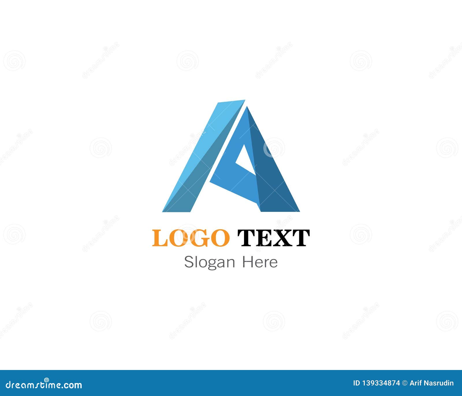 Abstract a Letter Logo Template Design Stock Illustration ...
