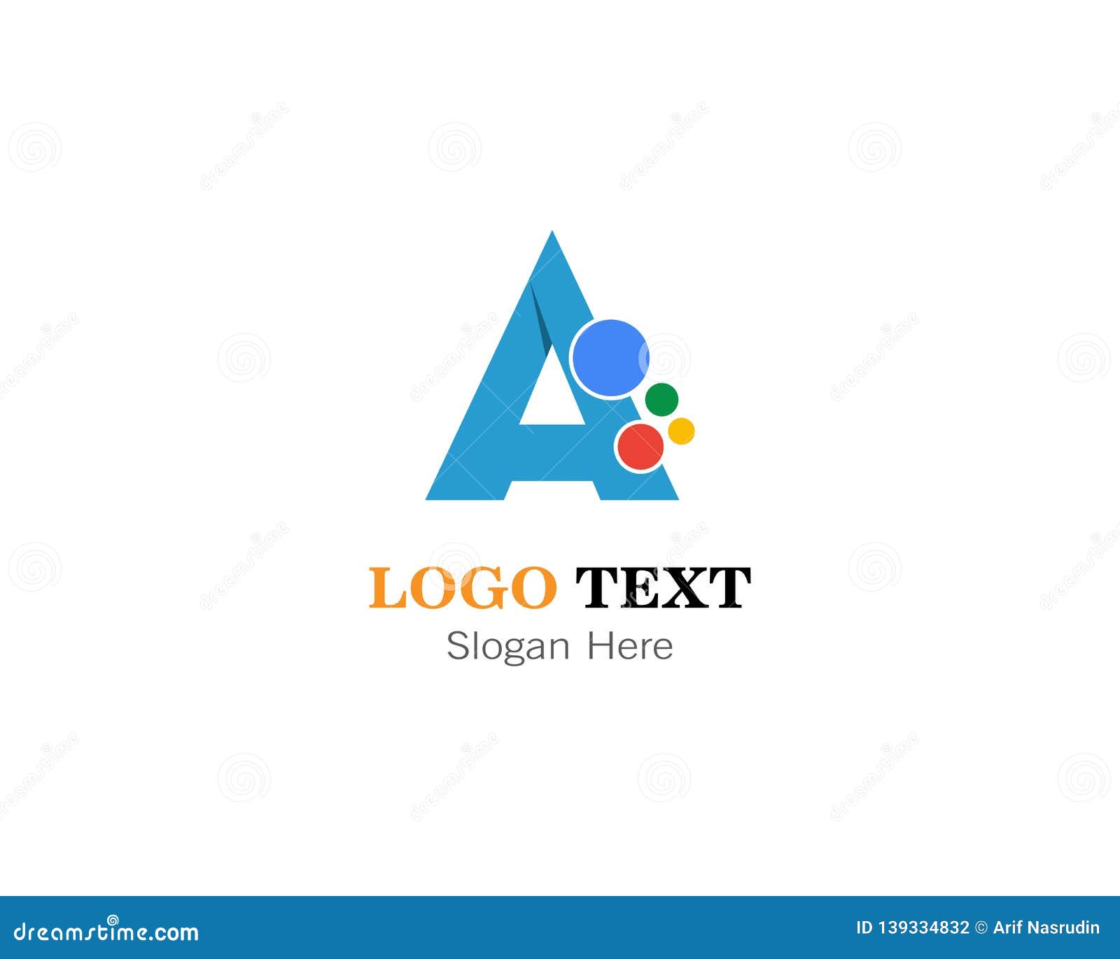 Abstract a Letter Logo Template Design Stock Illustration ...