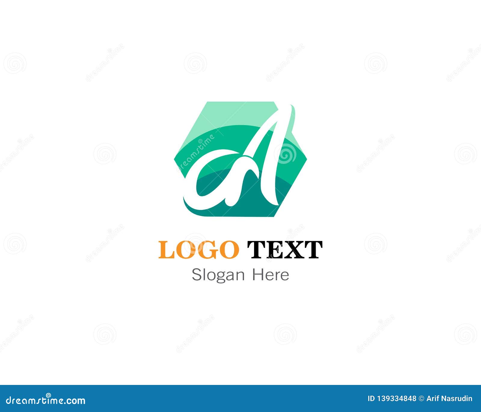 Abstract a Letter Logo Template Design Stock Illustration ...