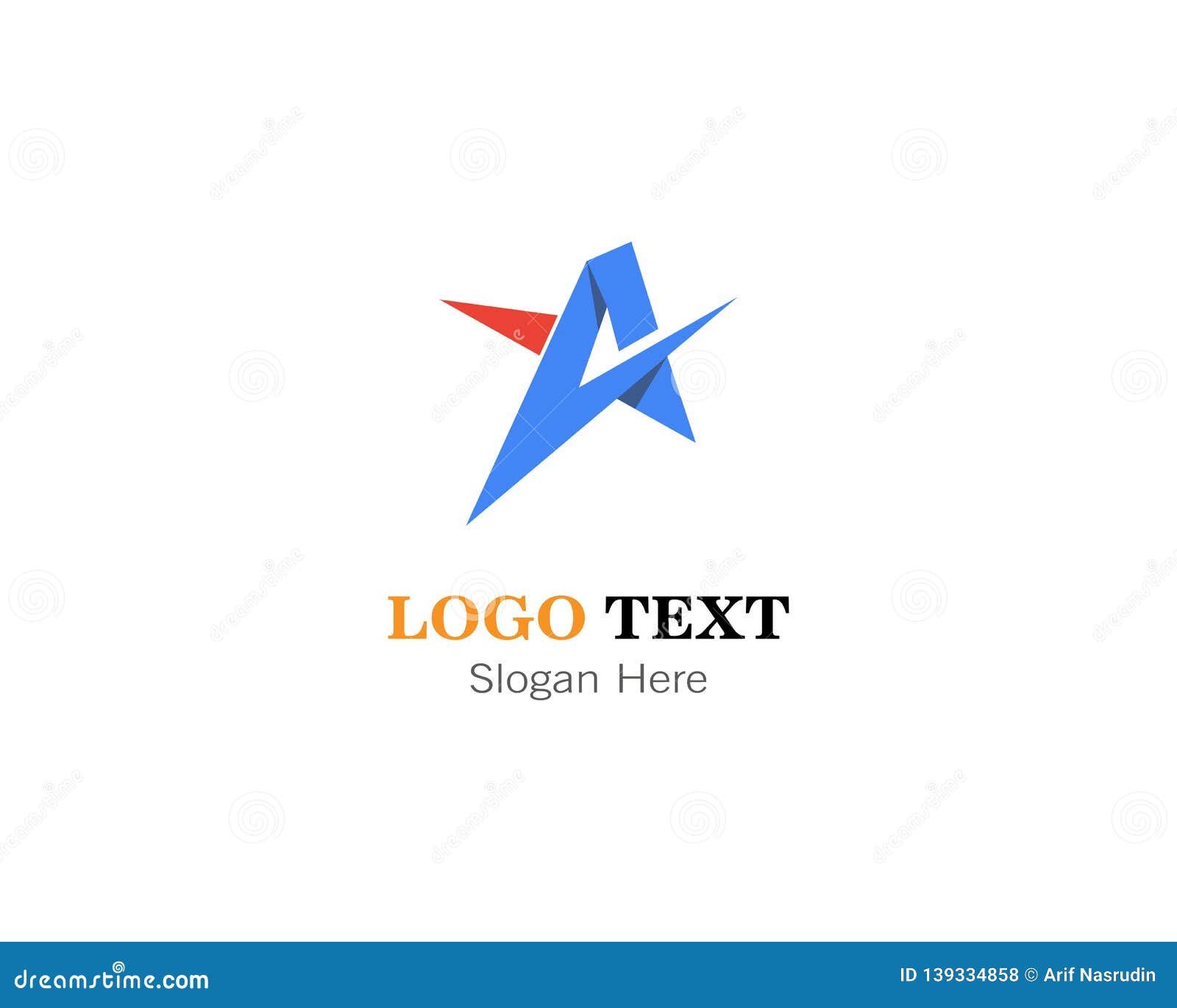 Abstract a Letter Logo Template Design Stock Illustration ...