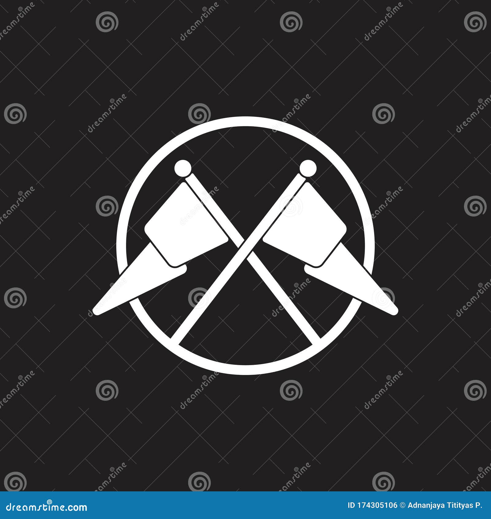 Abstract Letter M Cross Flag Design Logo Vector Stock Vector ...