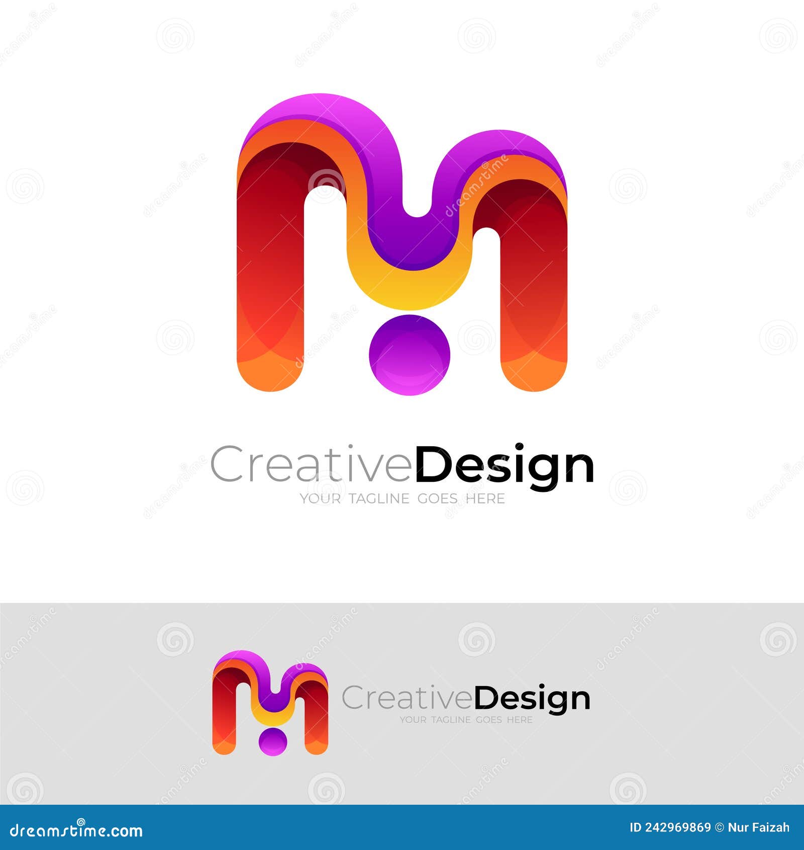 Abstract Letter M Logo Colorful, M Logo Template Stock Vector ...