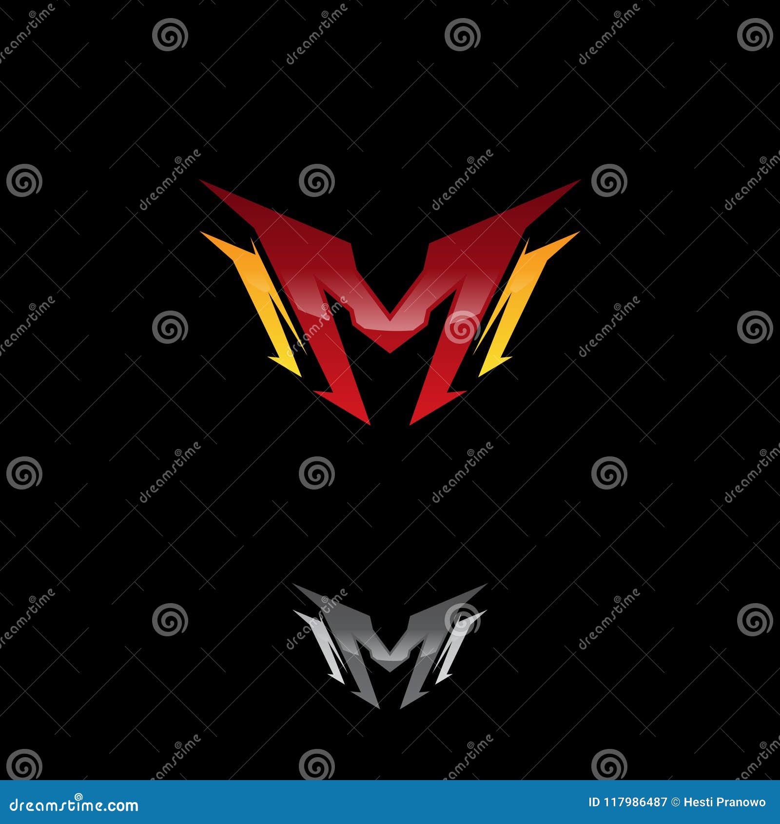 Abstract Letter M Vector Concept Design for Gaming, Robotic, it ... Abstract Letter M Vector Concept Design for Gaming, Robotic, it ...