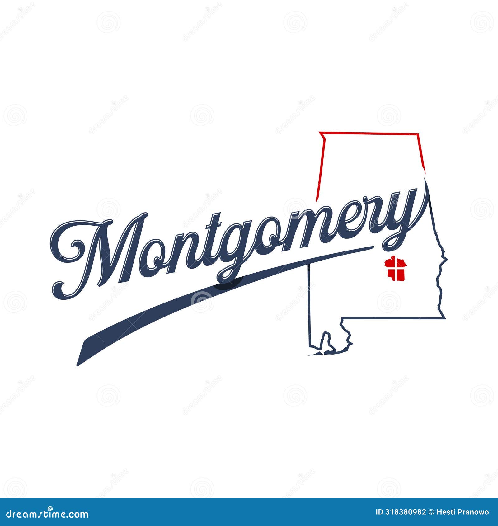 Abstract Montgomery Skyline With Color Building Vector Illustration ...