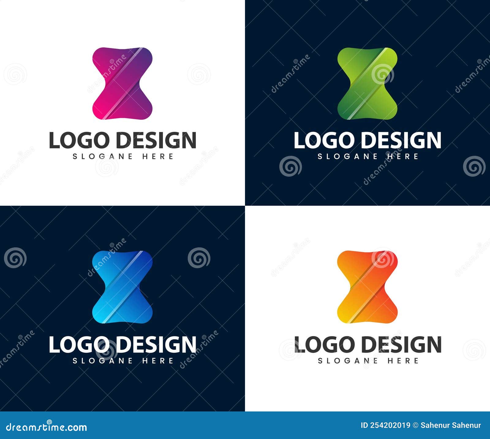 Abstract Letter Mark Logo Design Stock Vector - Illustration of ...