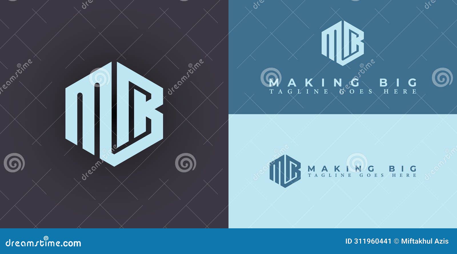 Abstract Letter MB or BM Initial Logo Design Vector Symbol Graphic Idea ...