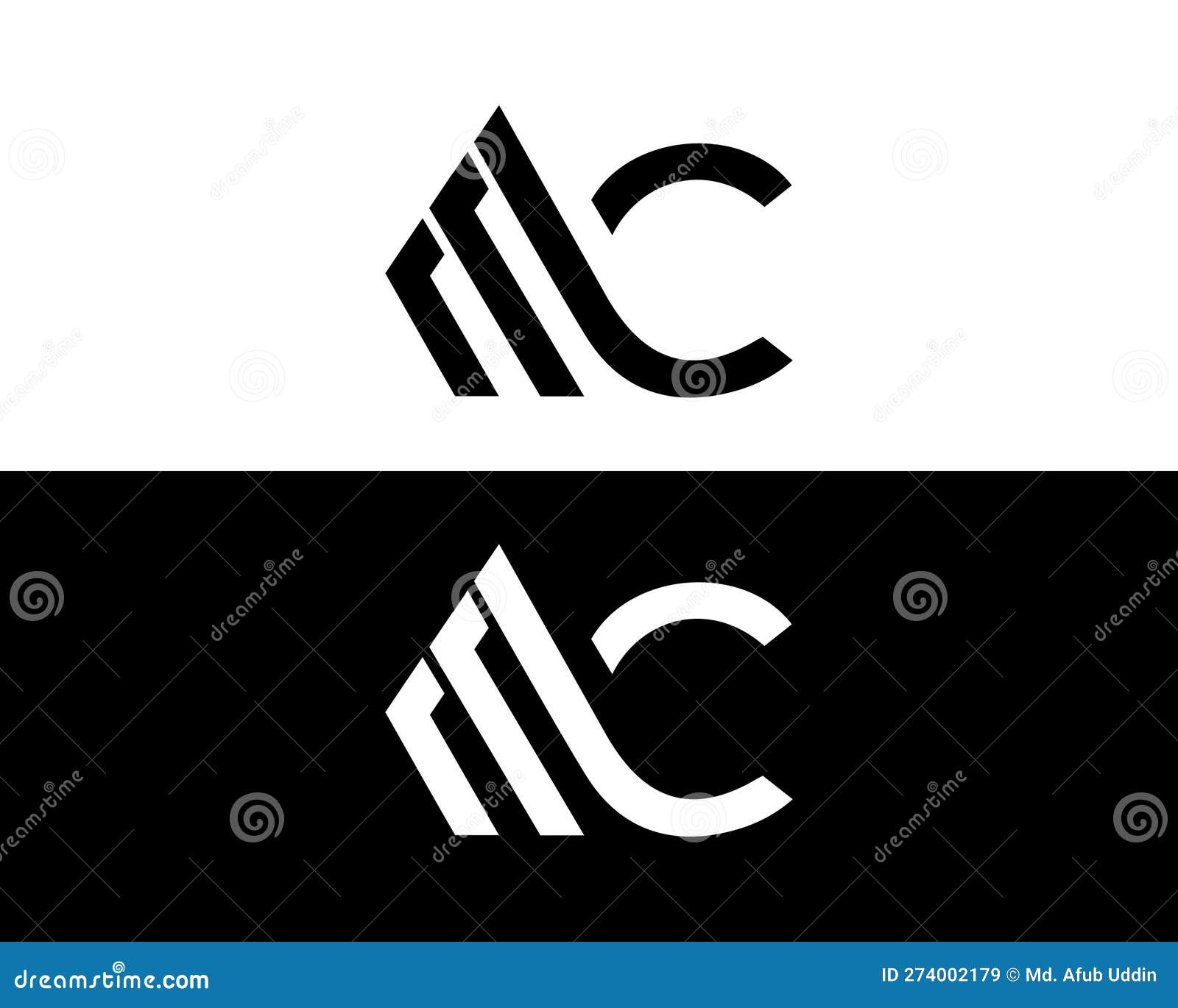 Abstract Letter MC Logo Monogram Vector Stock Vector - Illustration of ...