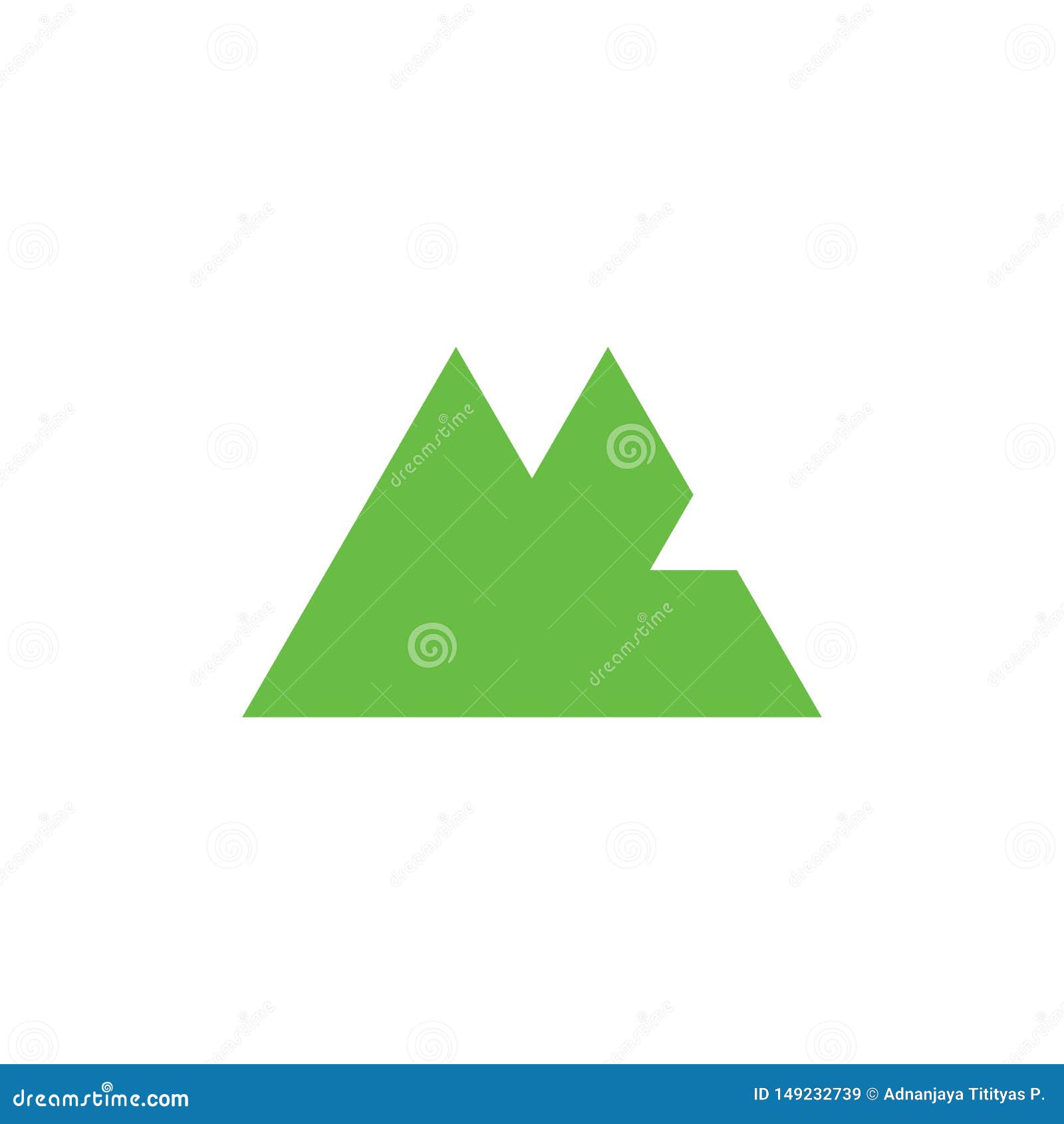 Abstract Letter Mc Triangle Mountain Logo Vector Stock Vector ...