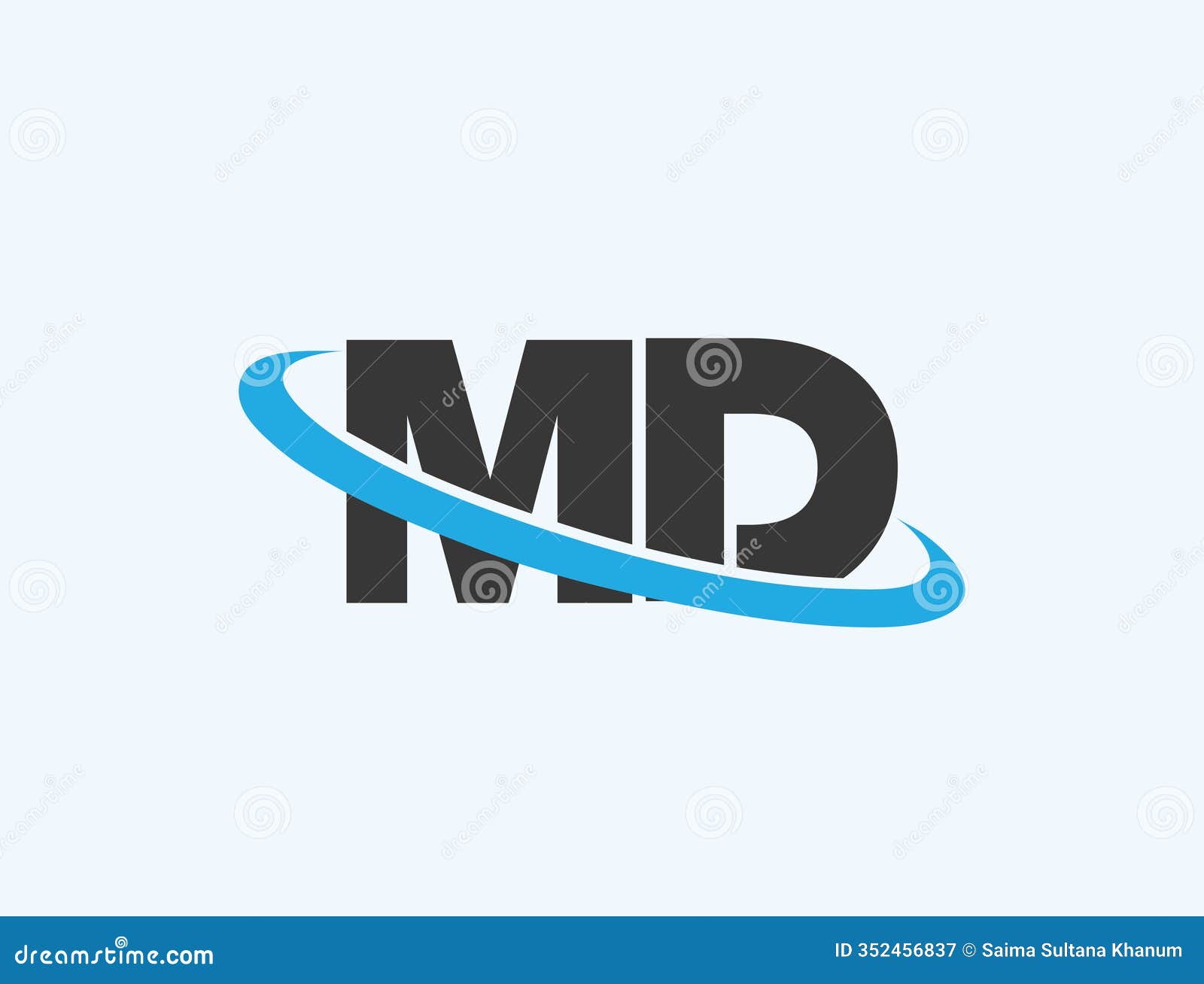 Abstract Letter MD Logo Design. MD Initial Logo Design Monogram For ...
