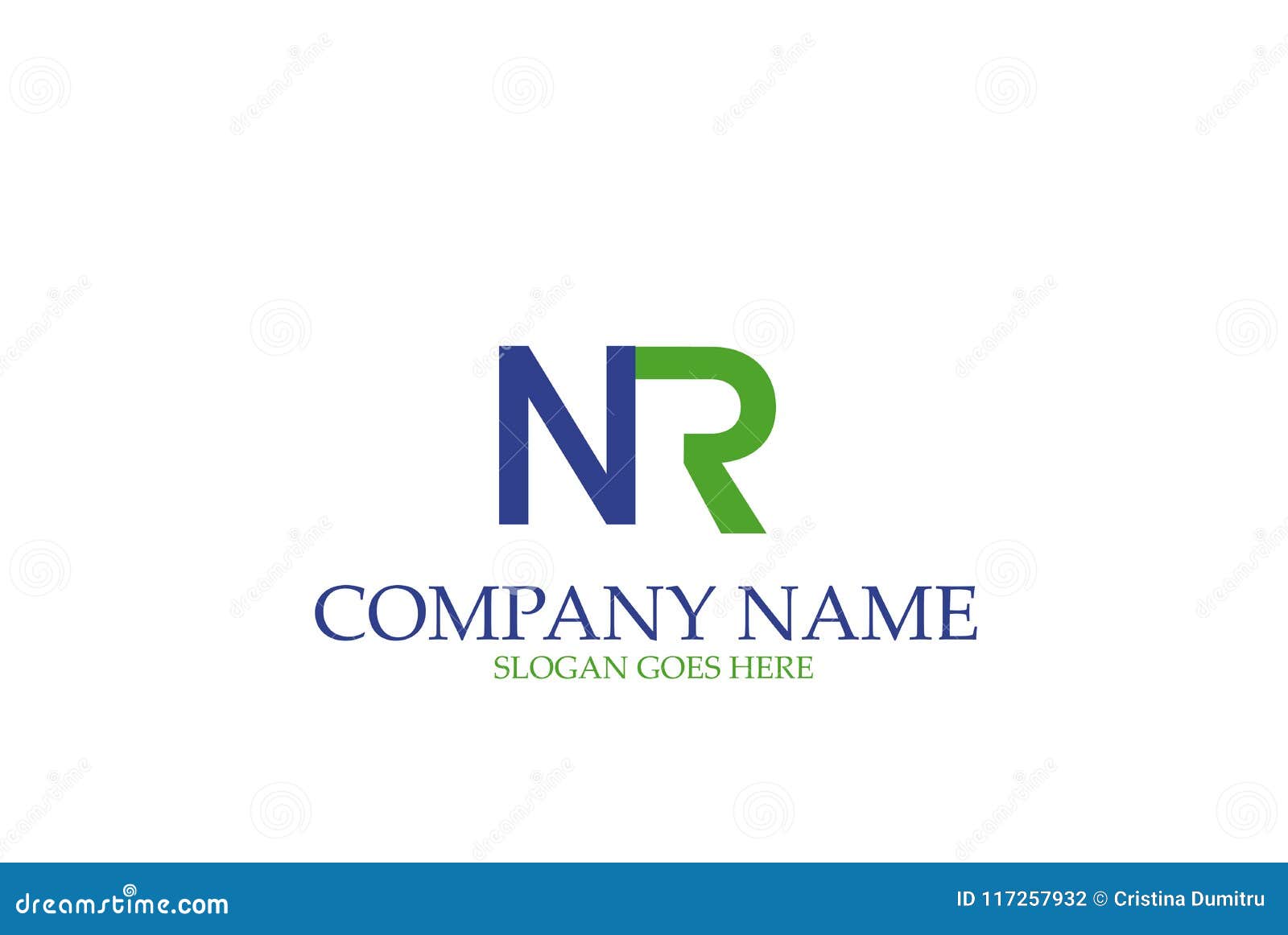 Abstract Letter NR Logo Design Vector. Stock Vector - Illustration of ...