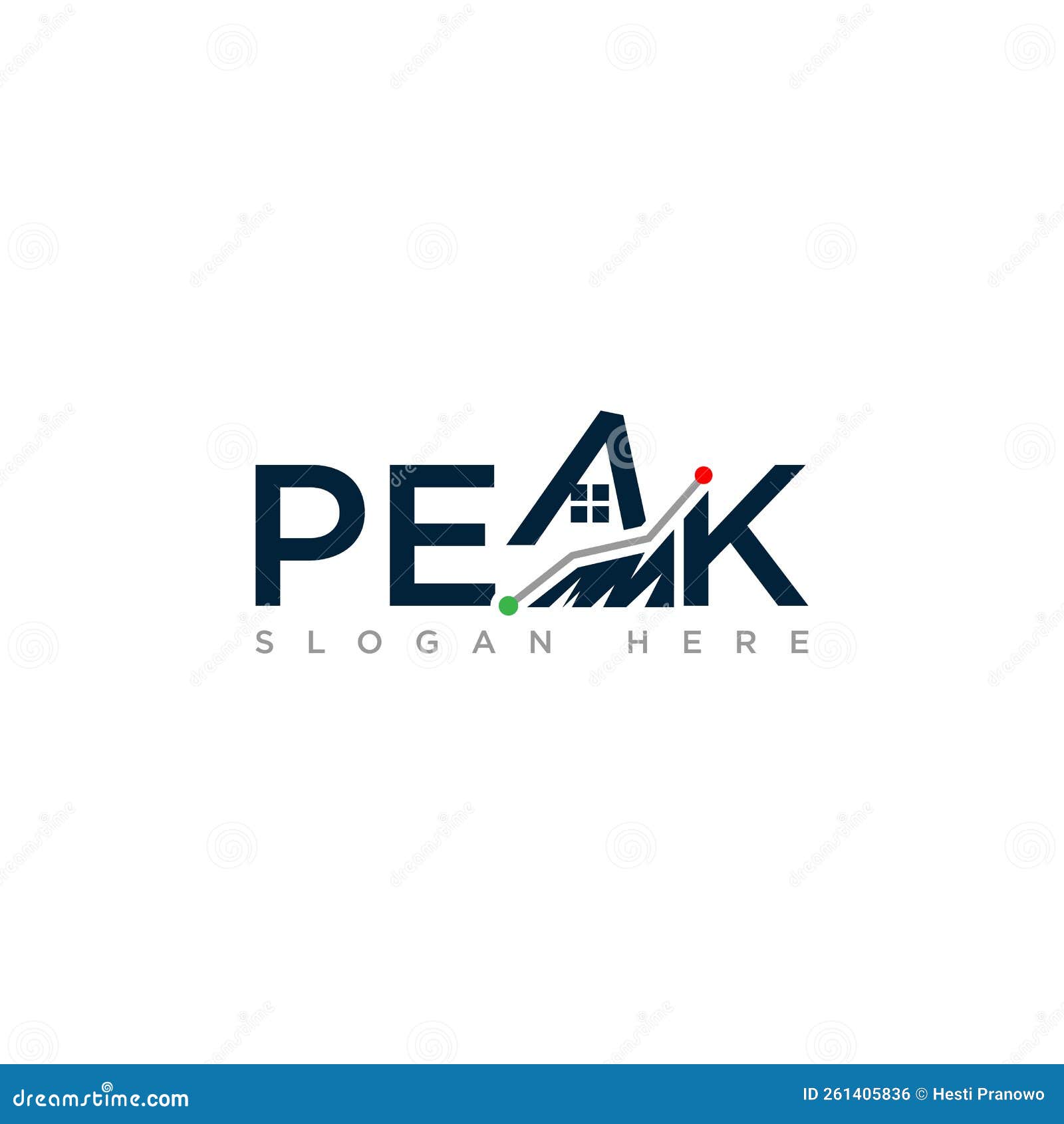 Abstract Letter Peak Typography Logo Symbol Icon Stock Vector ...