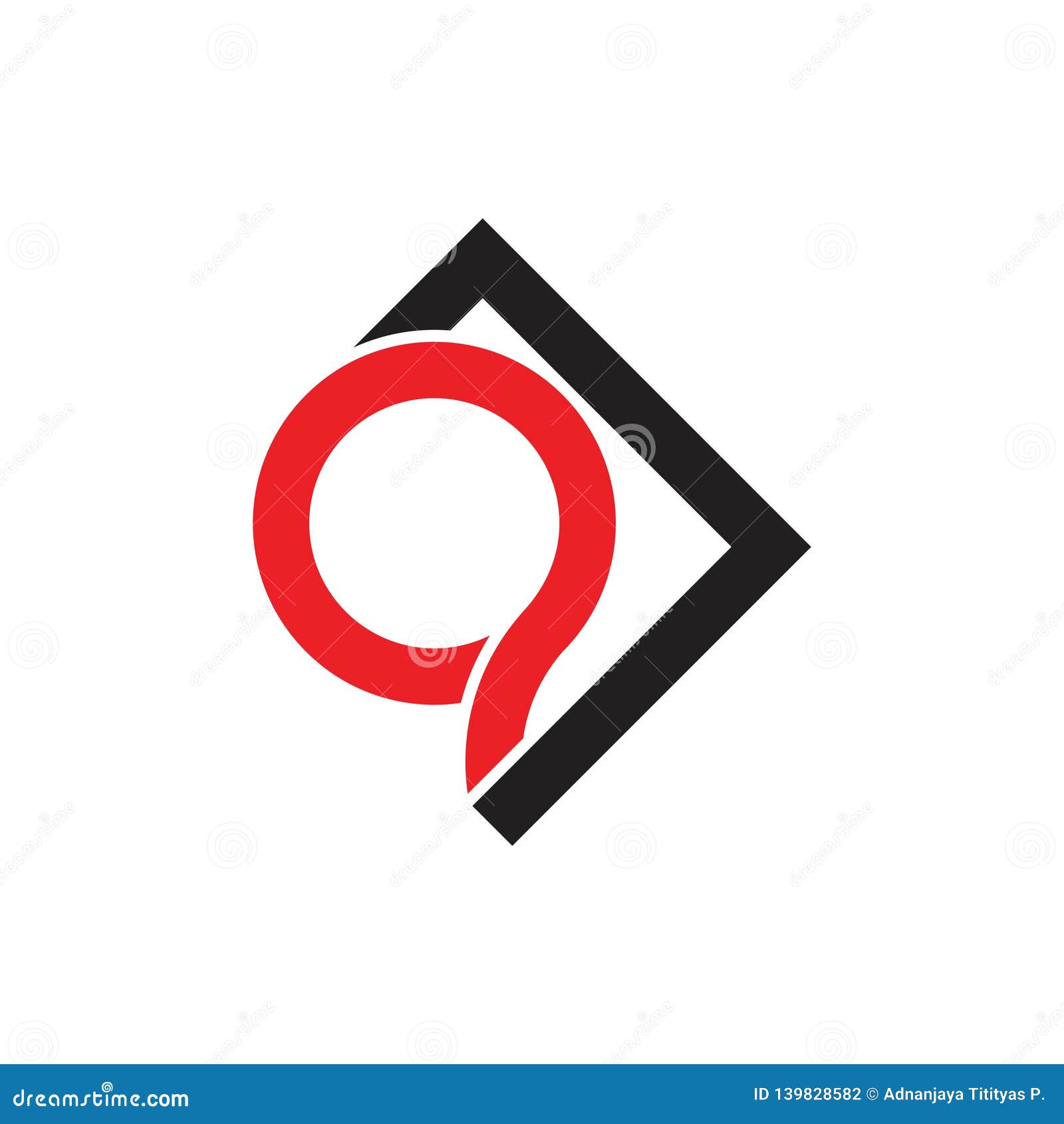 Abstract Letter Q Square Frame Logo Vector Stock Vector - Illustration ...