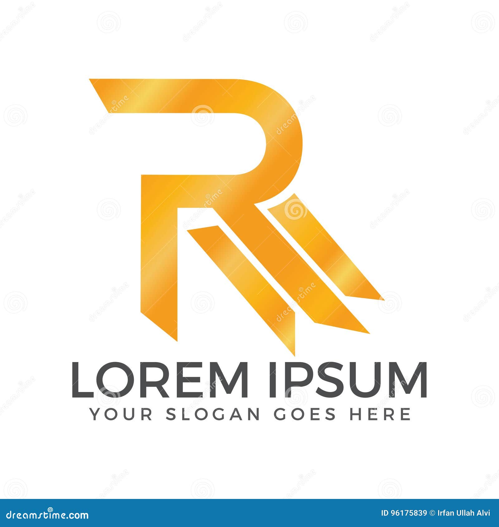 Abstract Letter R Business Logo Design. Stock Illustration ...