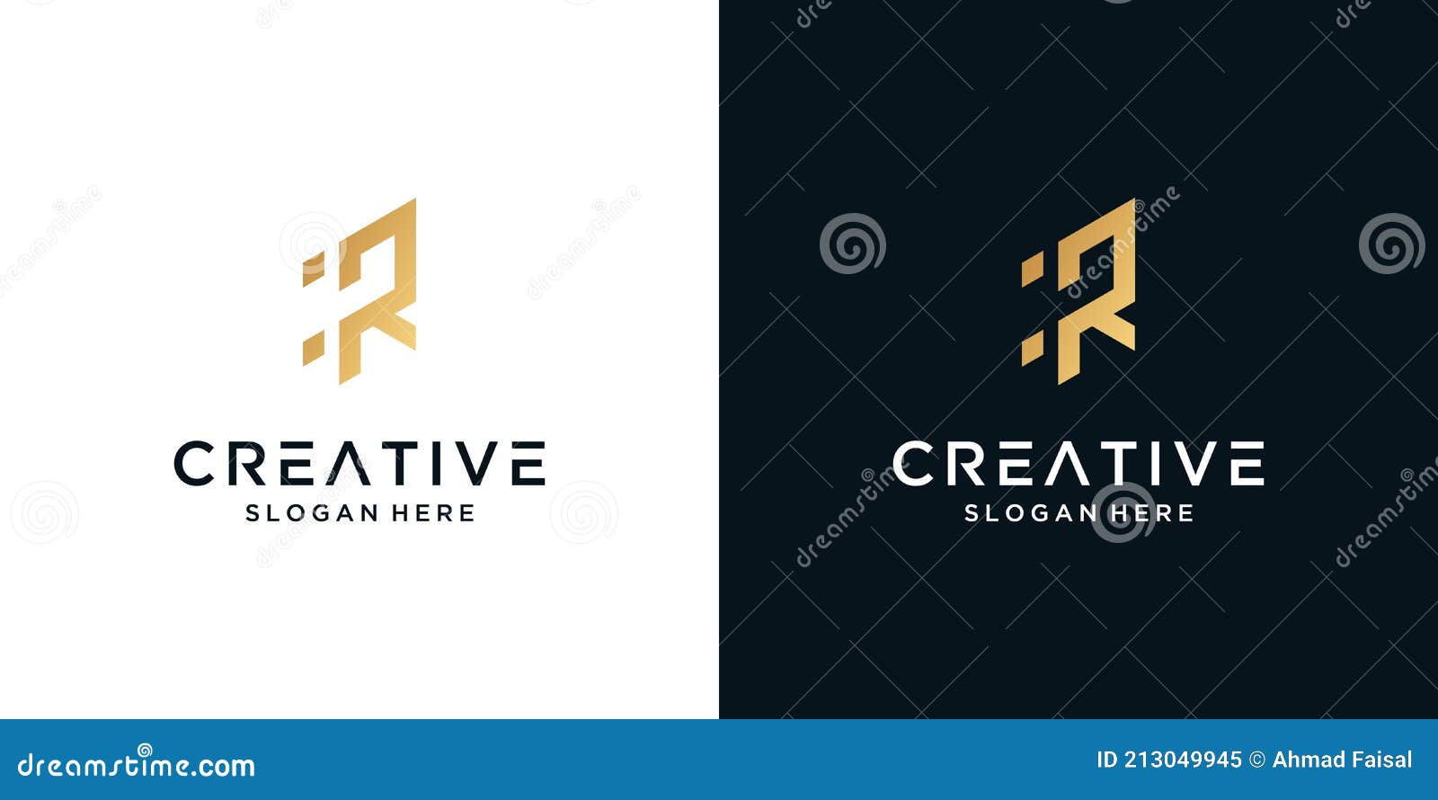 Abstract Letter R Logo Design Vector Stock Vector - Illustration of ...