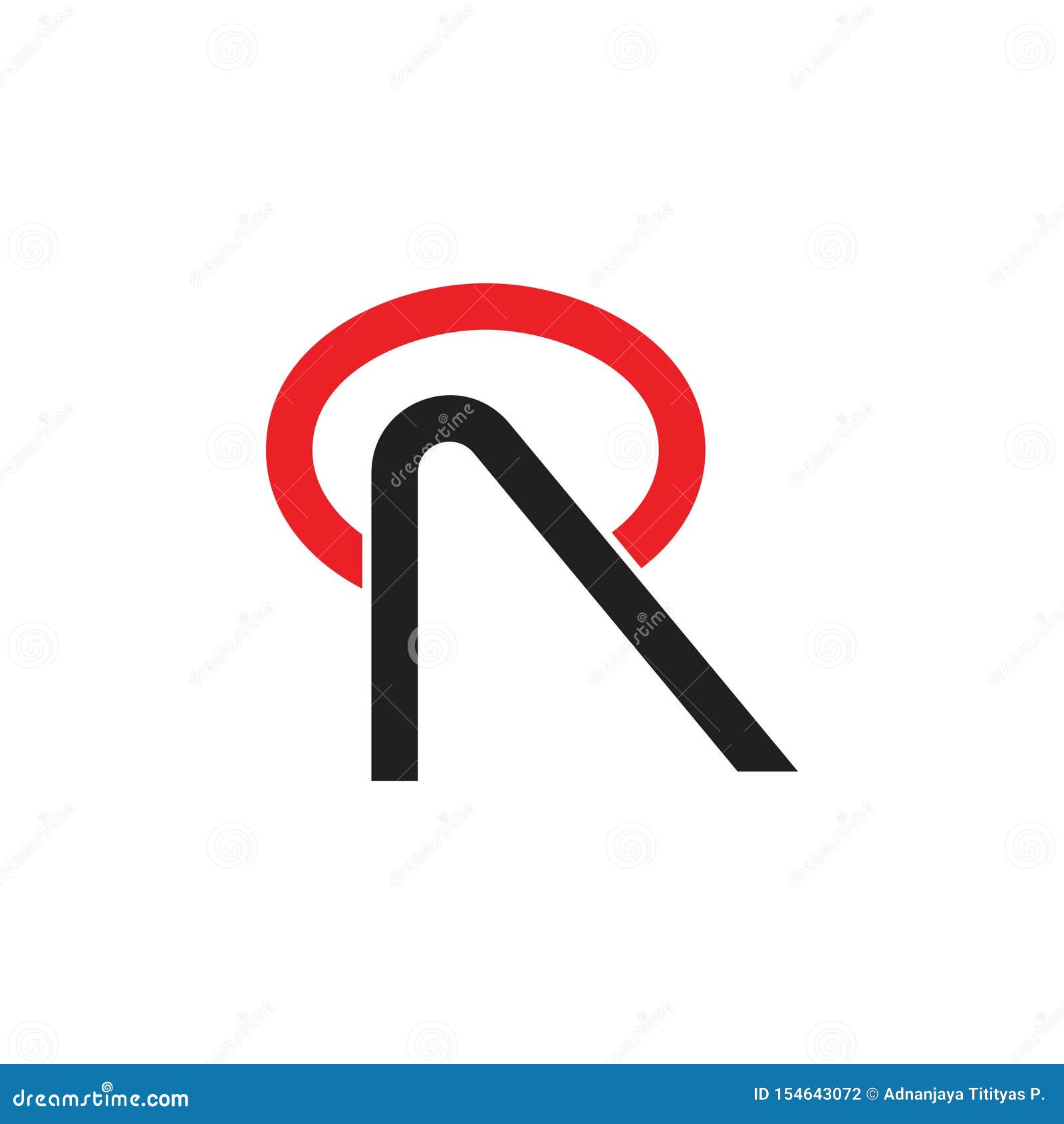 Abstract Letter R Loop Geometric Logo Vector Stock Vector ...