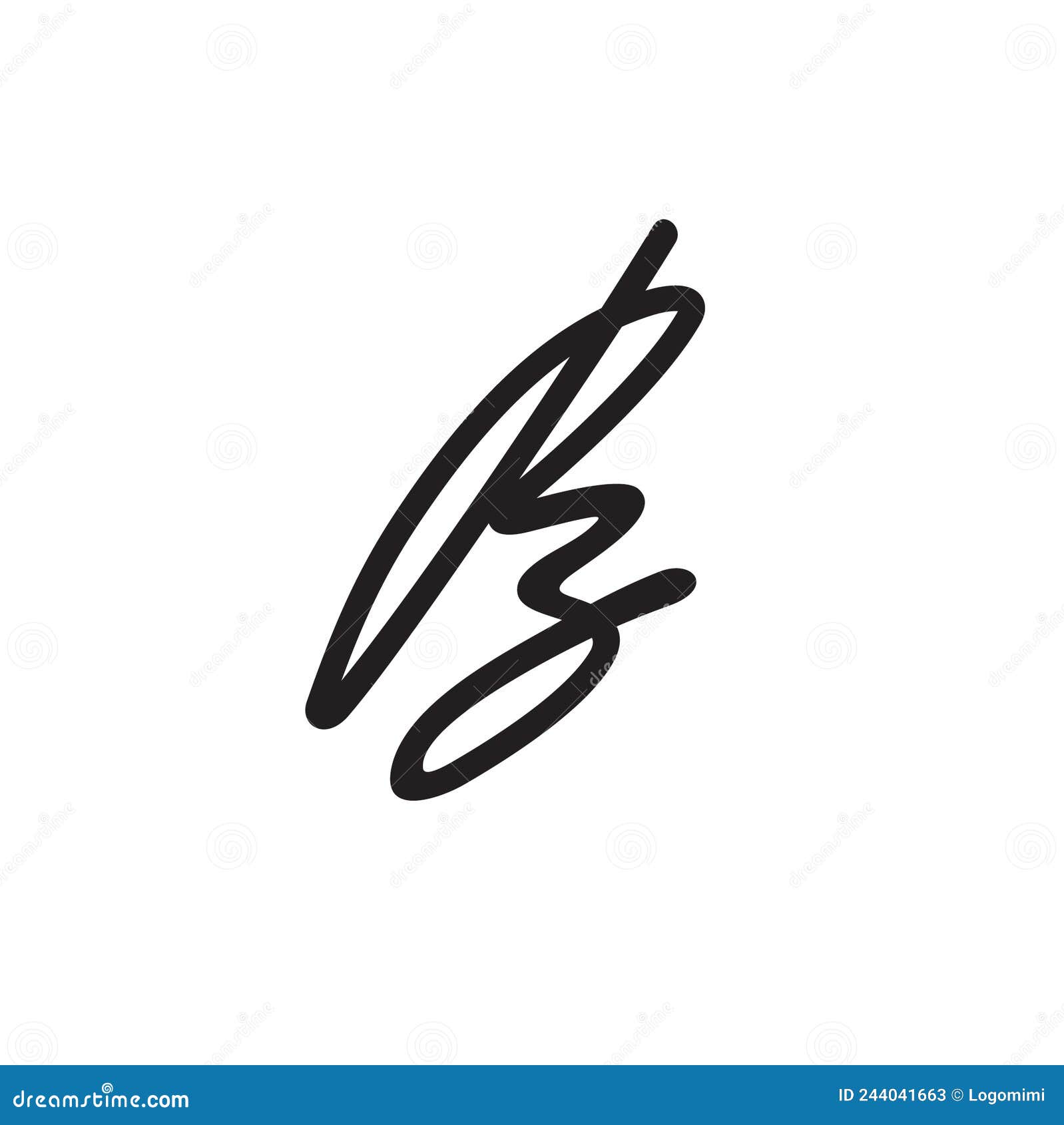 Abstract Letter R Signature Illustration, Simple Handwritten Signature ... Abstract Letter R Signature Illustration, Simple Handwritten Signature ...