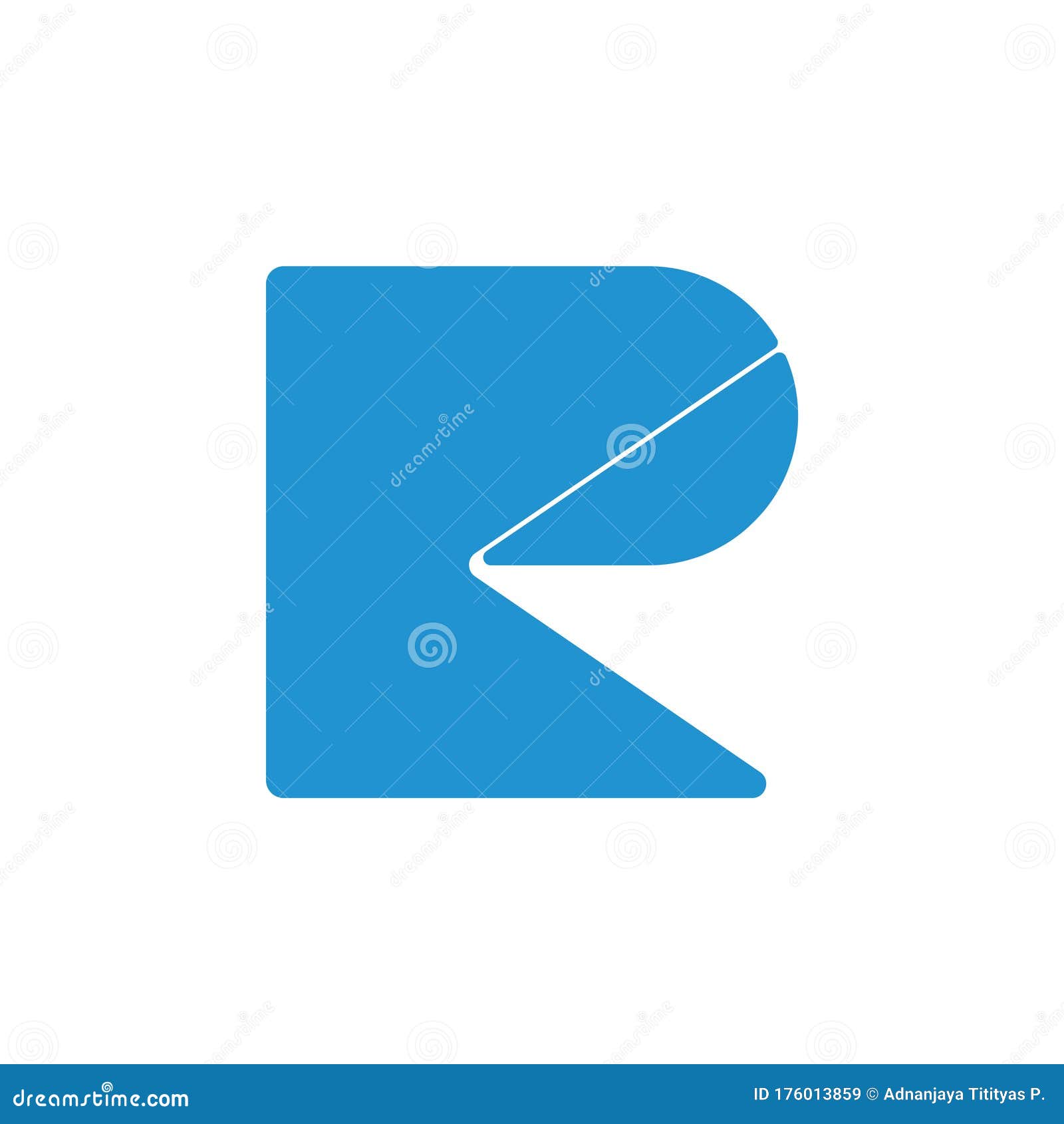 Abstract Letter Rk Simple Geometric Logo Vector Stock Vector ...