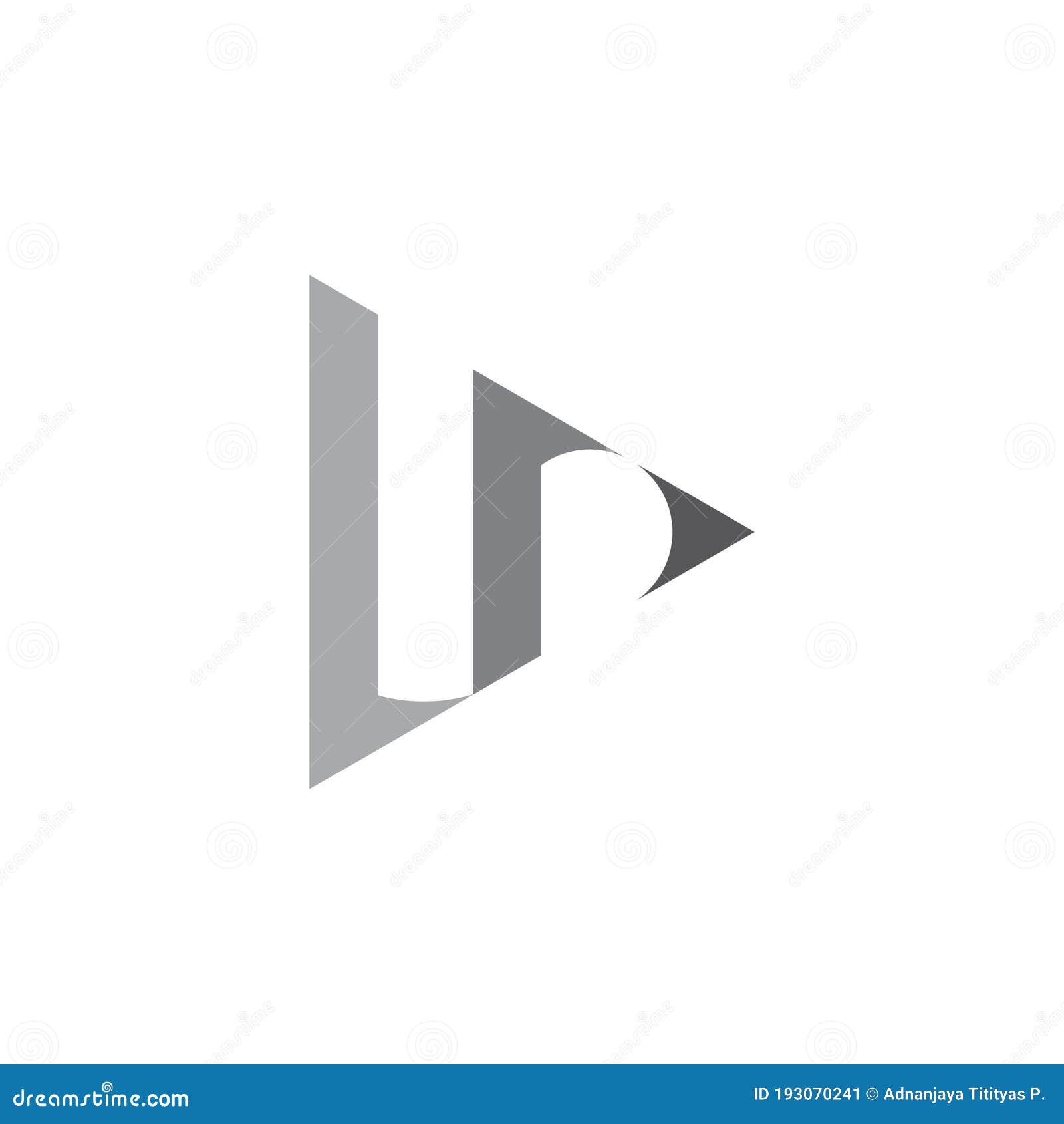 Abstract Letter Rl Lr Triangle Geometric Arrow Logo Vector Stock Vector ...