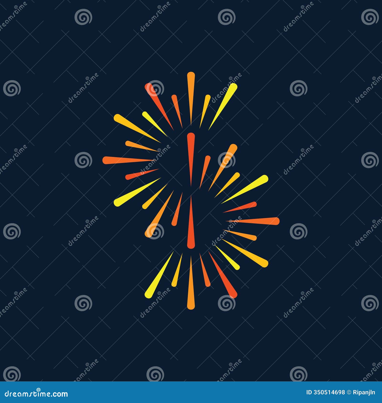 Spark Logo Design Concept. Night Logomark Illustration. | CartoonDealer ...