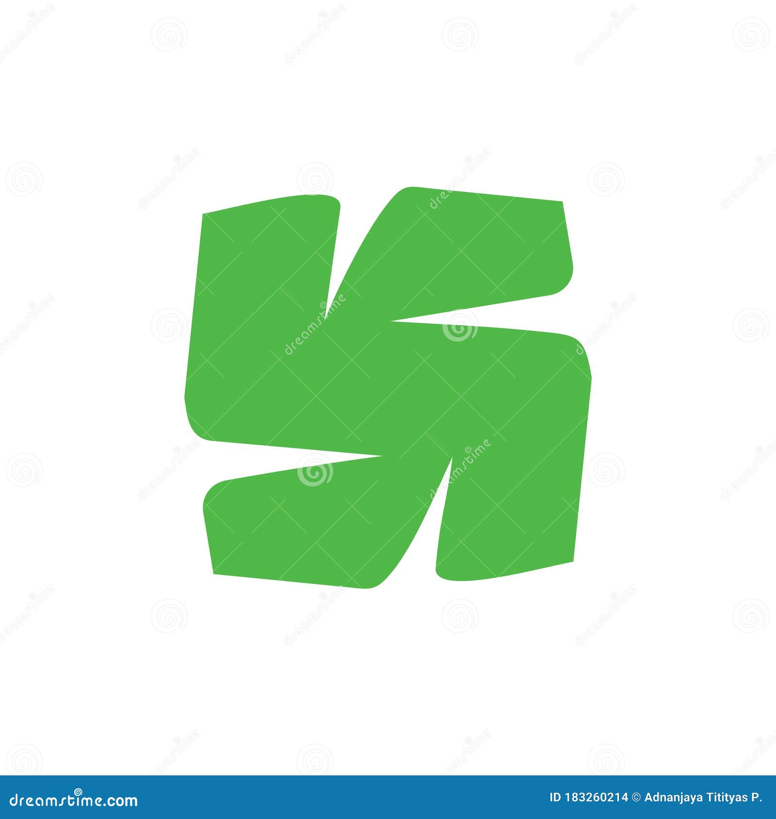 Abstract Letter S Square Geometric Logo Vector Stock Vector ...