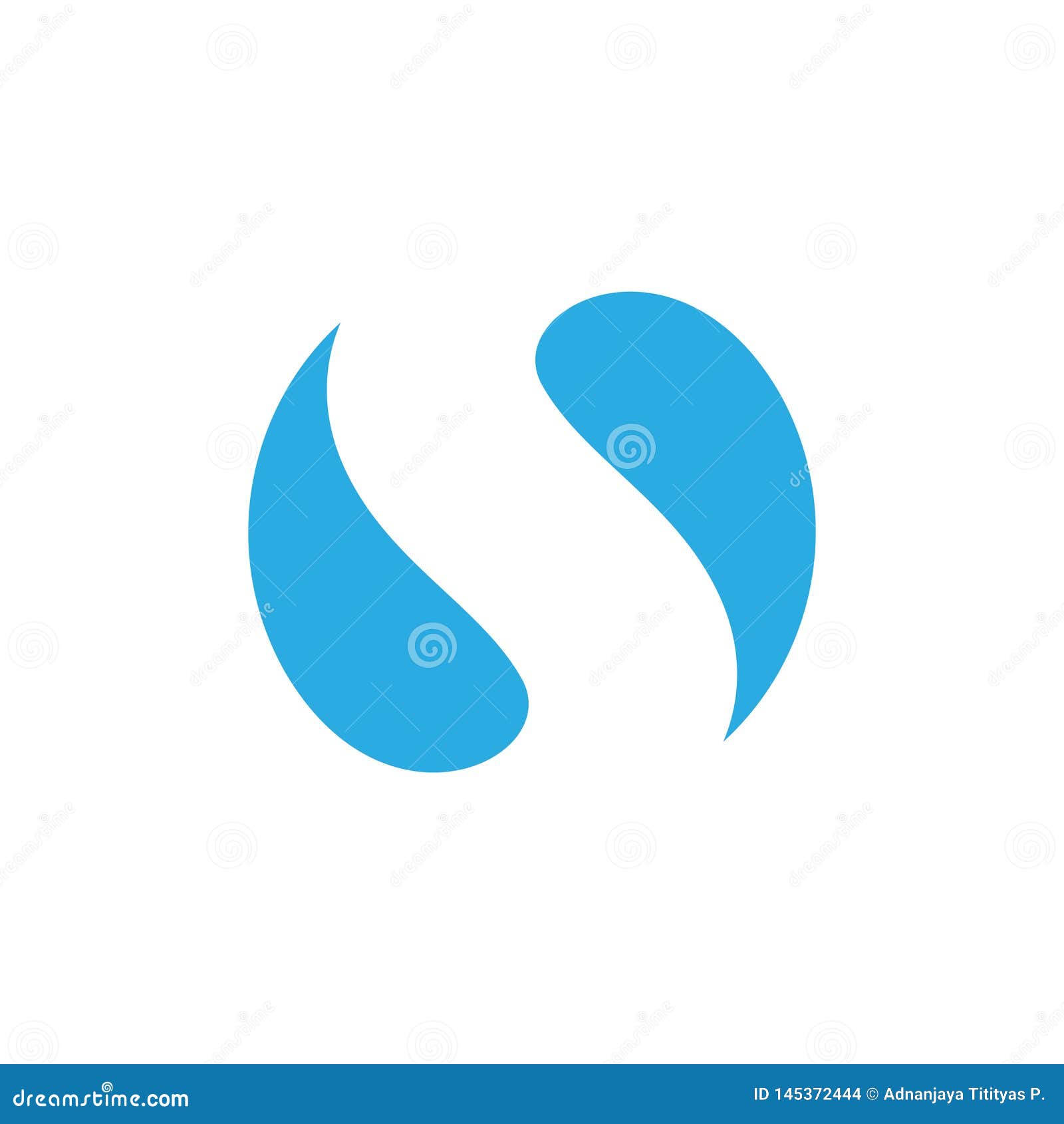 Abstract Letter S Water Motion Logo Vector Stock Vector - Illustration ...