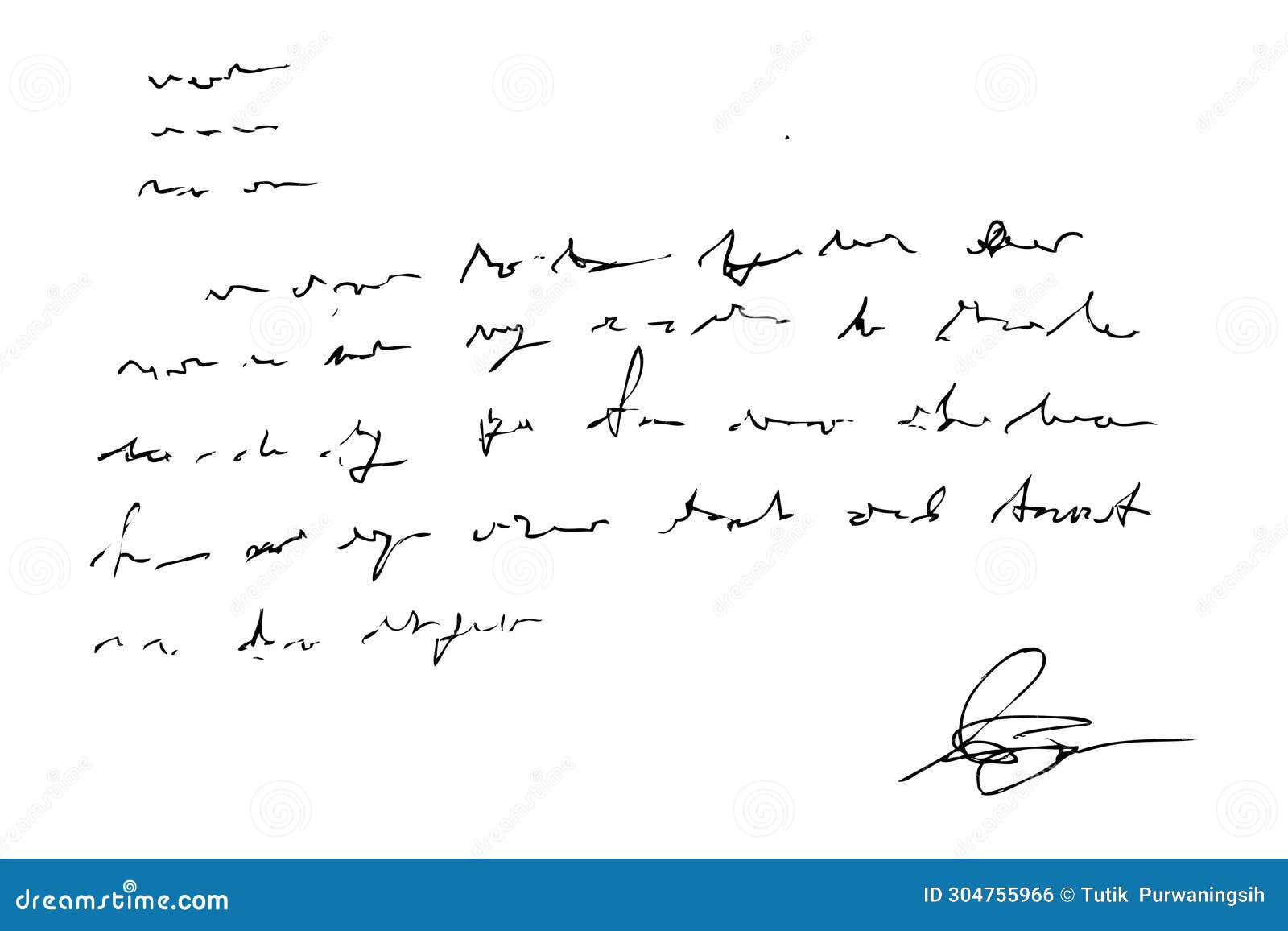 Abstract Letter, Simple Vector Hand Draw Sketch Doodle, Landscape ...